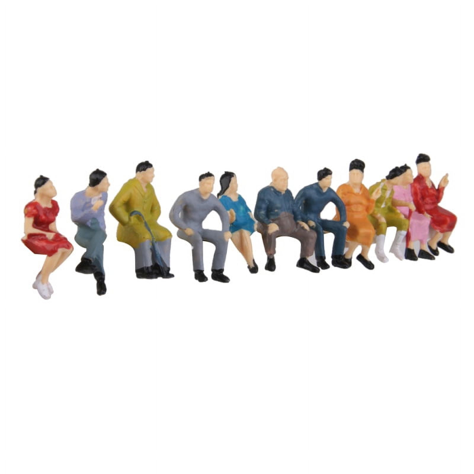 50pcs O scale People Sitting Figures Passengers Different Poses ...