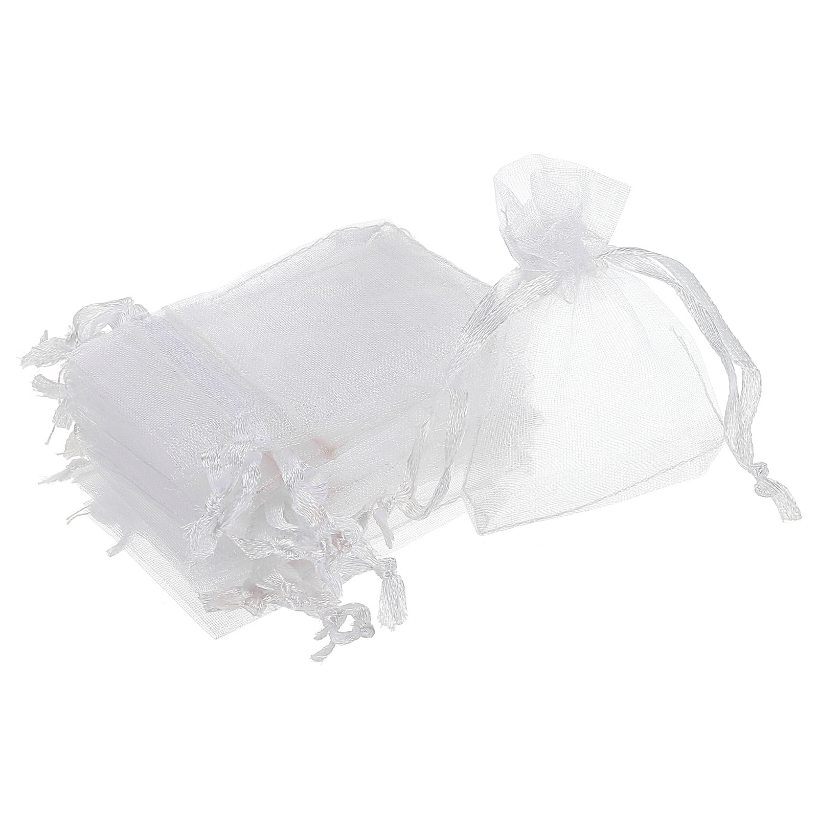 50pcs Organza Bags 2x3 Inch Drawstring Favor Pouches Sheer Mesh Bag for ...