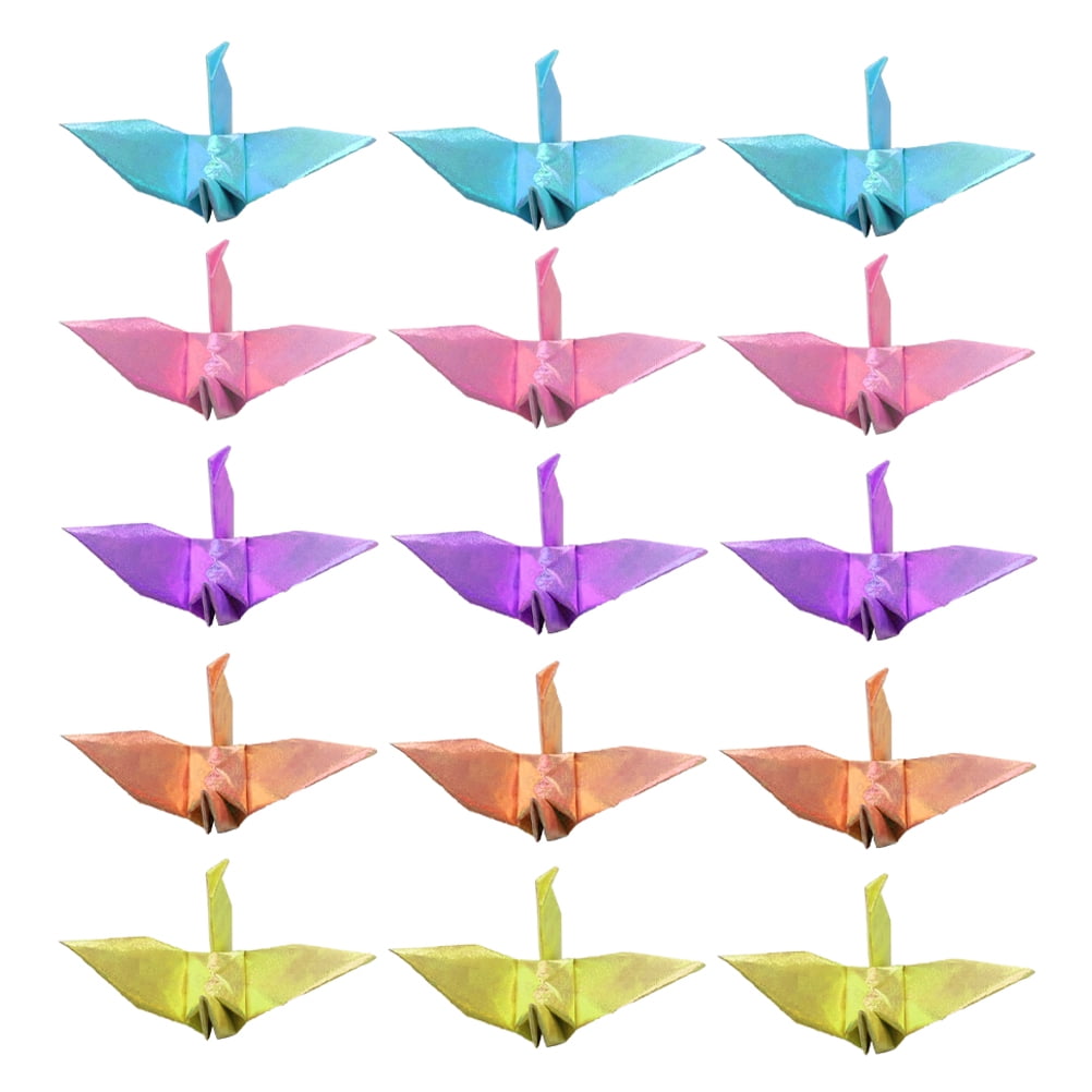 50pcs Origami Crane Decor Origami Crane Anniversary Decals Origami ...