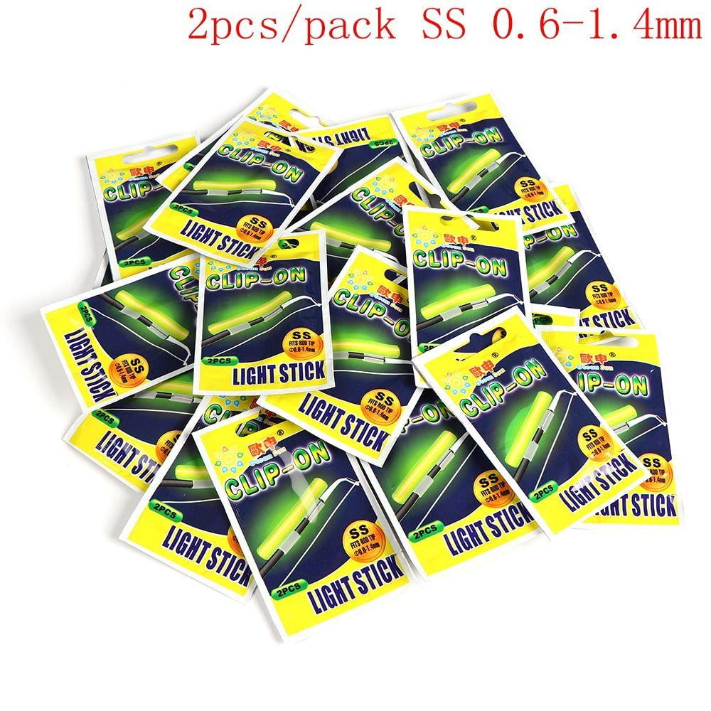 50pcs Outdoor Clip on Night Lightstick Fishing Float Dark Glow Stick ...
