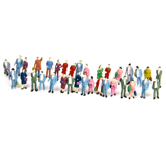50pcs Painted Diorama Standing People Figures 1-87 - Walmart.com