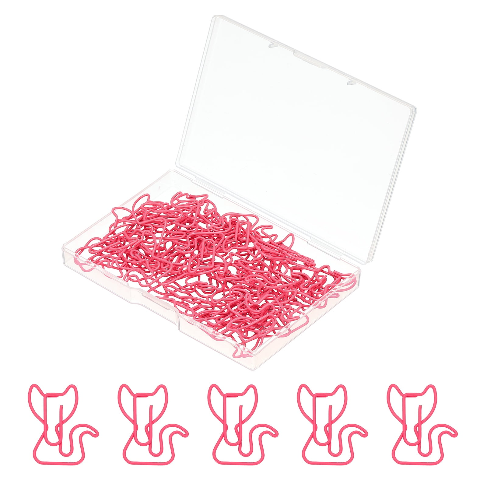 50pcs Paper Clip, Cat Shape Paper Clip Small Cute Rust-Proof Metal ...