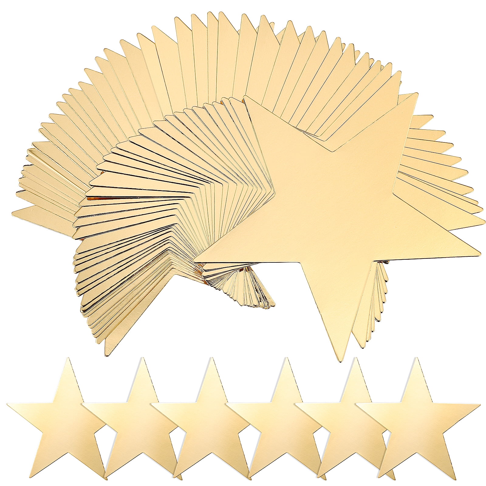 50pcs Paper Pentagram Cutouts Graffiti Star Cutouts Kindergarten Wall ...