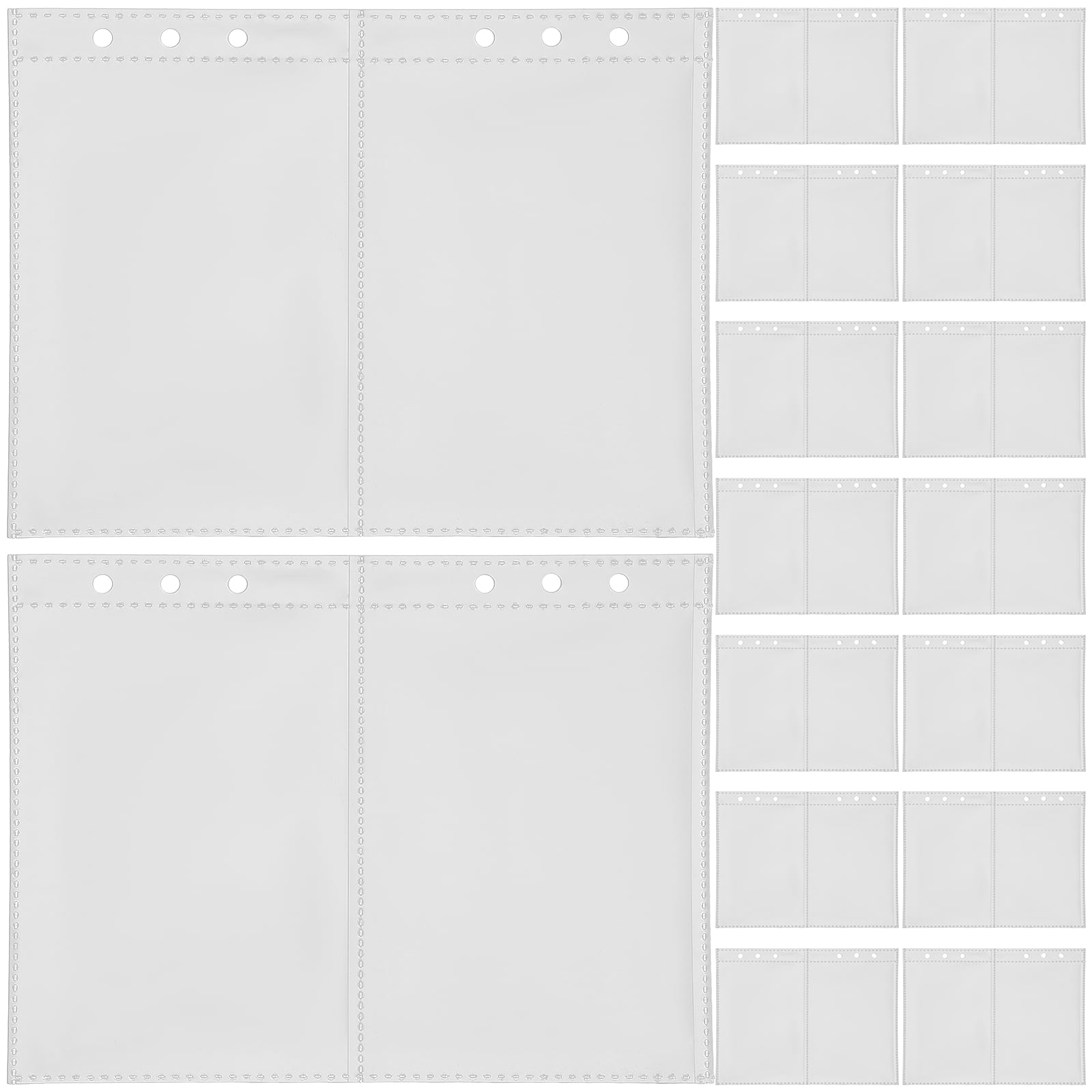 50pcs Photo Album Refillable Page Inserts 6-hole Cards Sleeves Photo ...