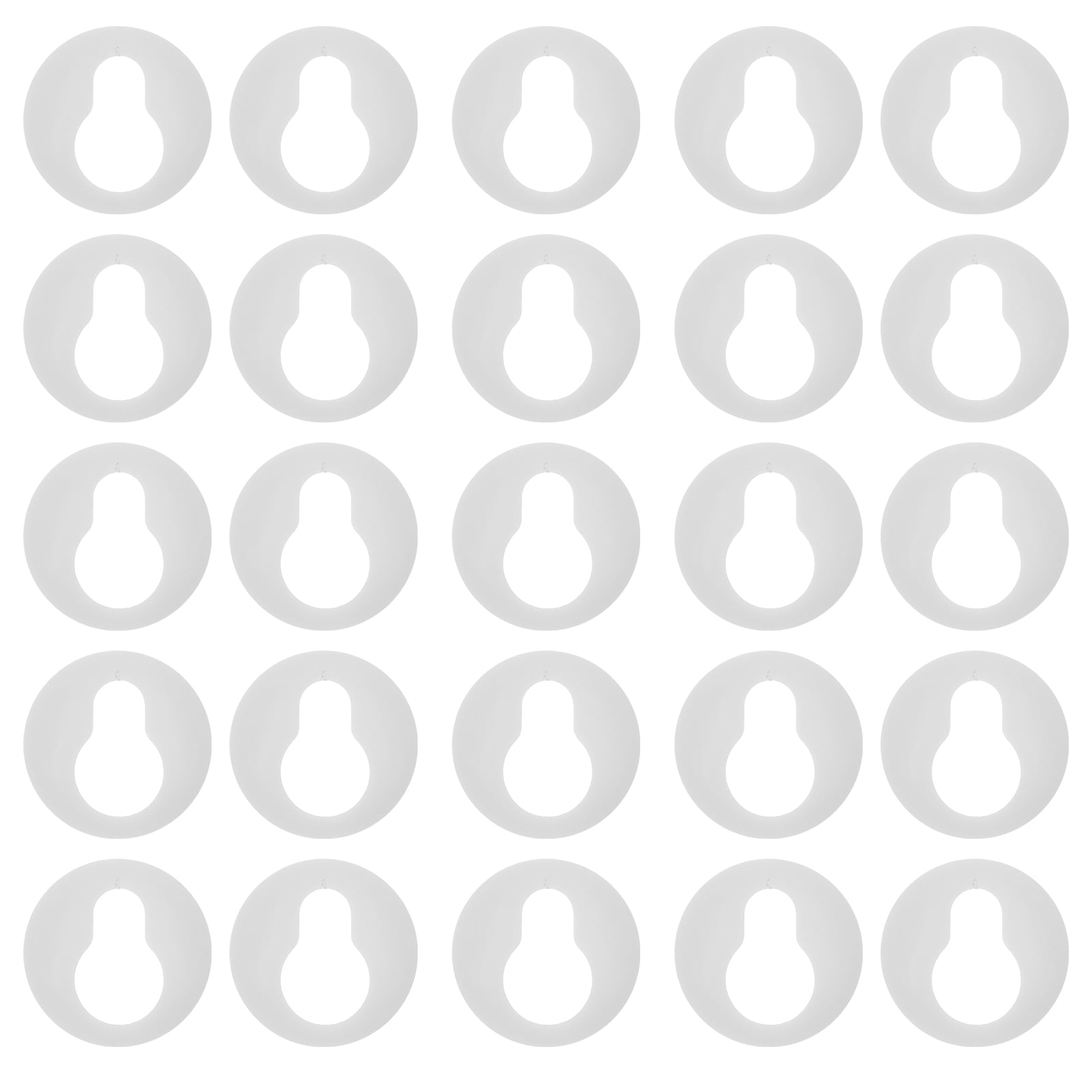 50pcs Photo Frame Keyhole Hangers Frame Keyhole Hangers Round Keyhole ...