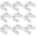 50pcs Pipe Clamps U-shaped Water Pipe Clamps PVC Pipe Fixing Clamps ...