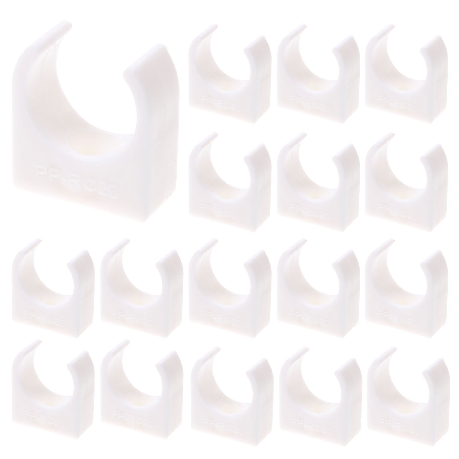 50pcs Pipe Holder 20mm Water Pipe Snap Ring Pipe Support Plastic Tube ...