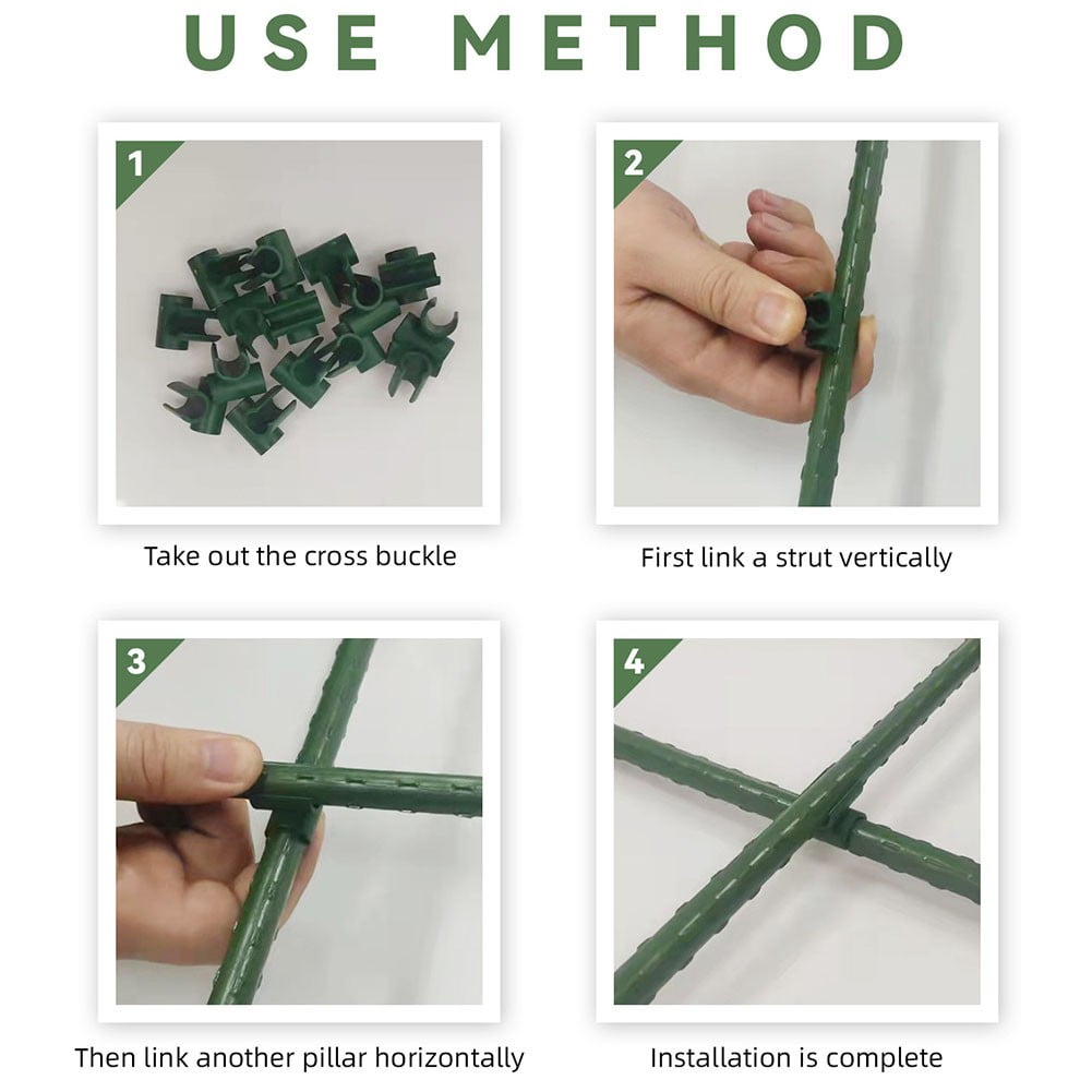 50pcs Plant Trellis Connector Clip Stake Clips For Fixed Garden Frame ...