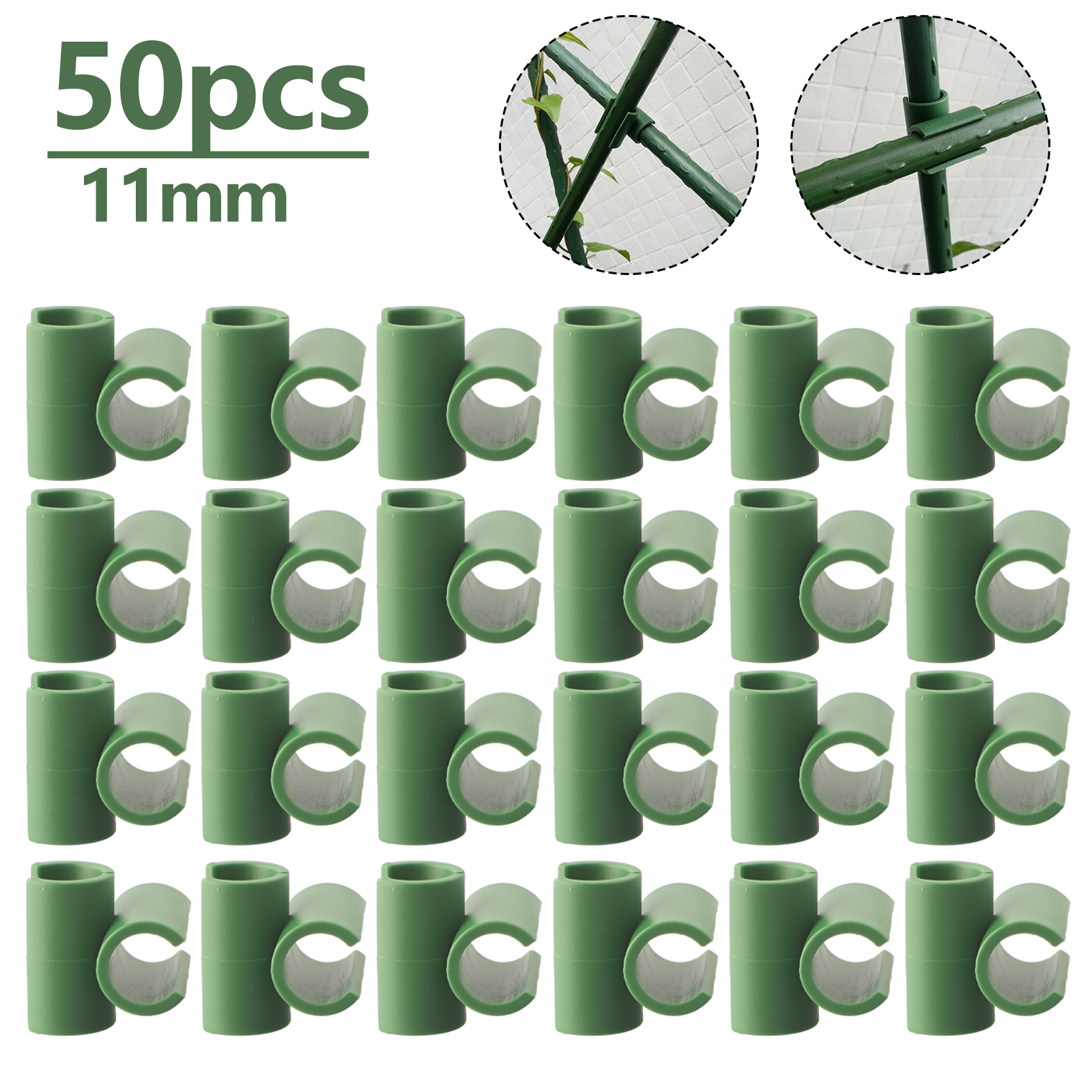 50pcs Plant Trellis Connector Clip Stake Clips for Fixing Garden Frame ...