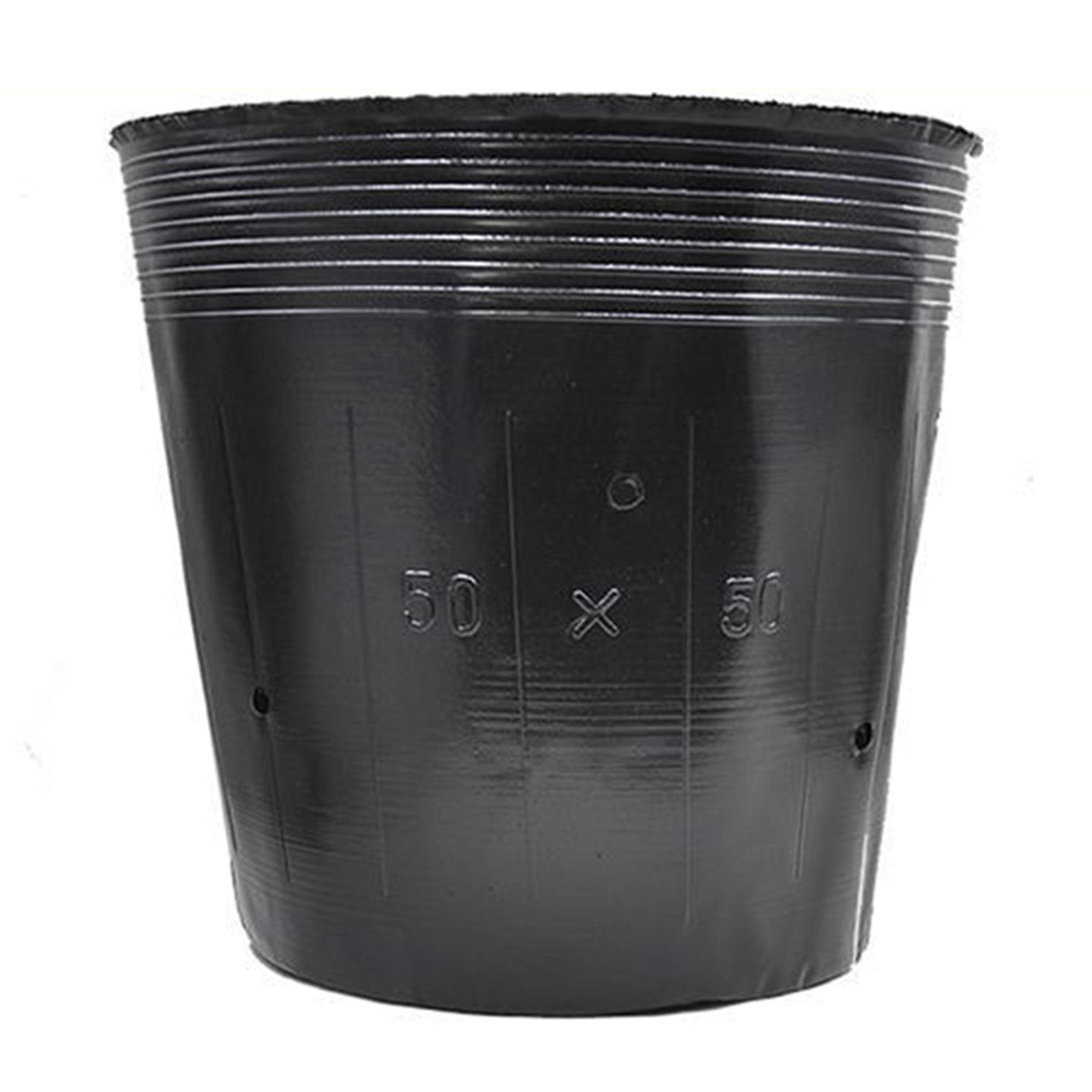 50pcs Plants Nursery Pots Germination Black Flexible Plastic Seedling ...