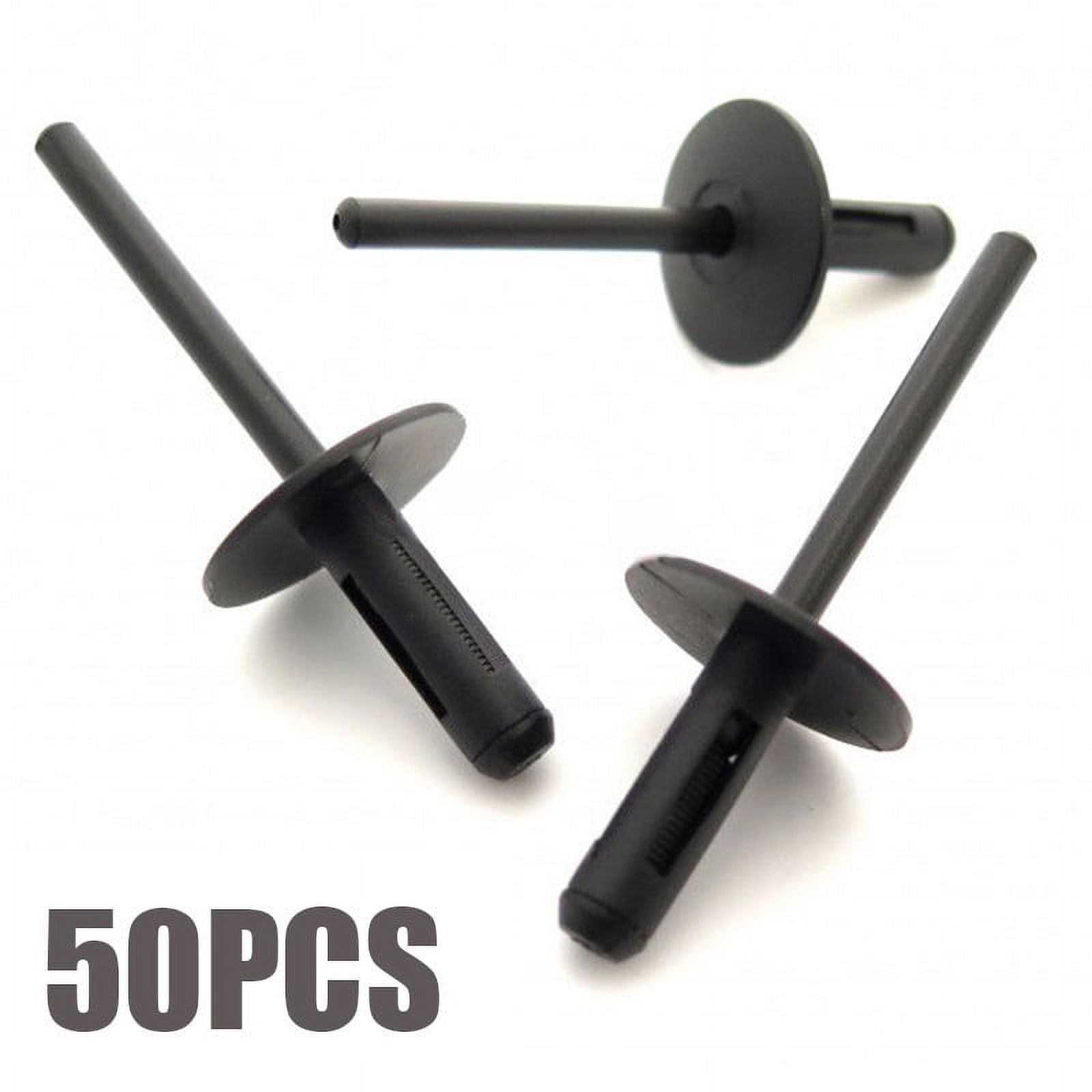 50pcs Plastic Blind Rivets 6mm For BMW Wheel Arches Side Skirts Sills ...