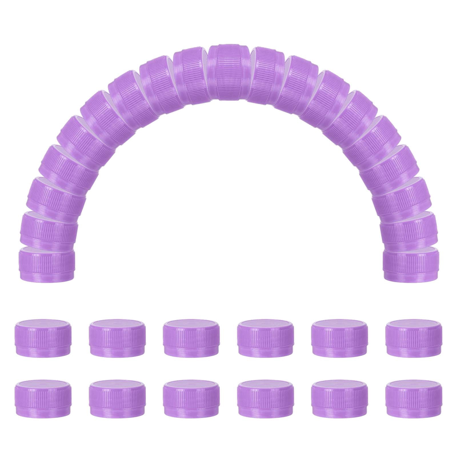 50pcs Plastic Bottle Caps, 1.2 inch Bottle Screw Lid Top Water Bottles ...