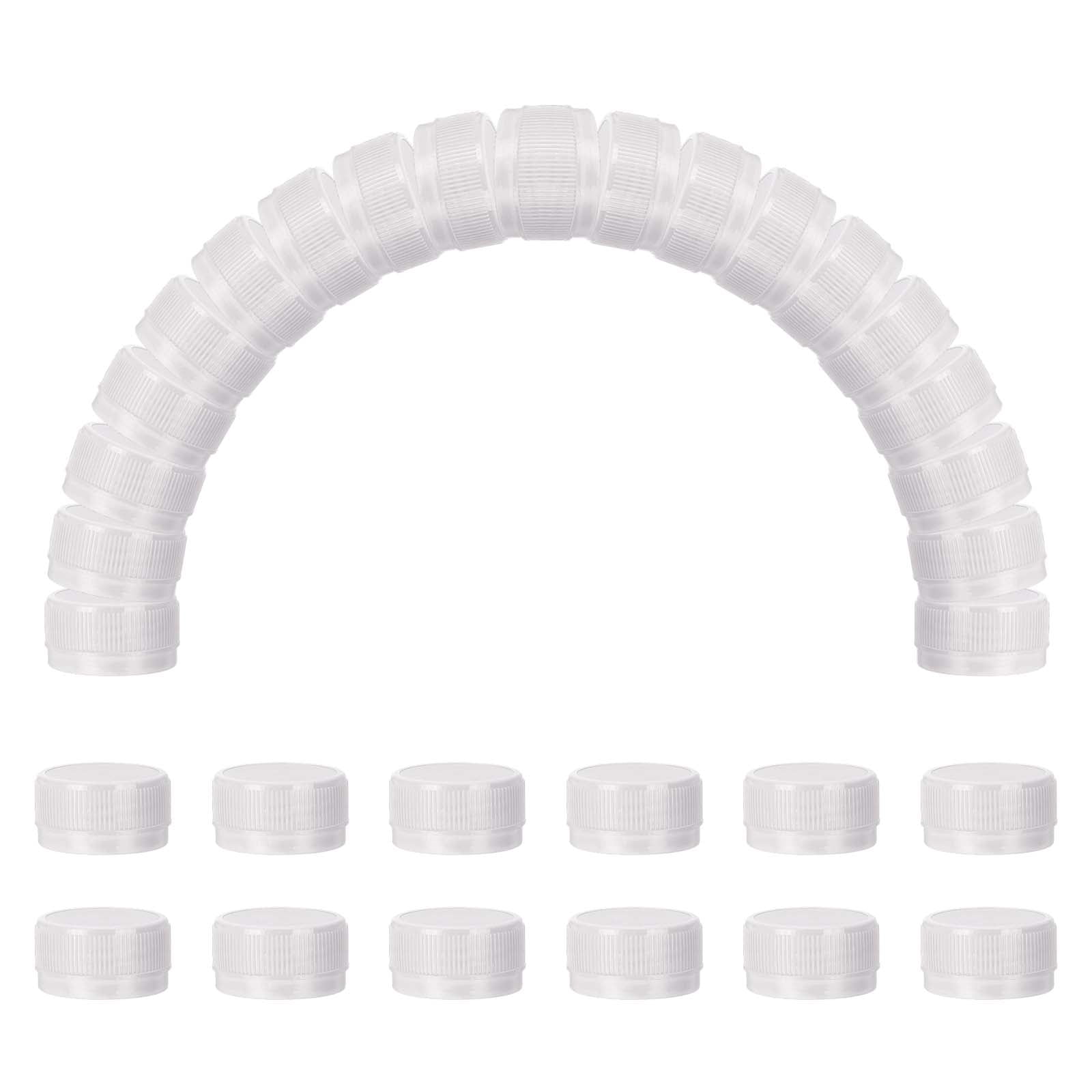 50pcs Plastic Bottle Caps, 1.2 inch Bottle Screw Lid Top Water Bottles ...
