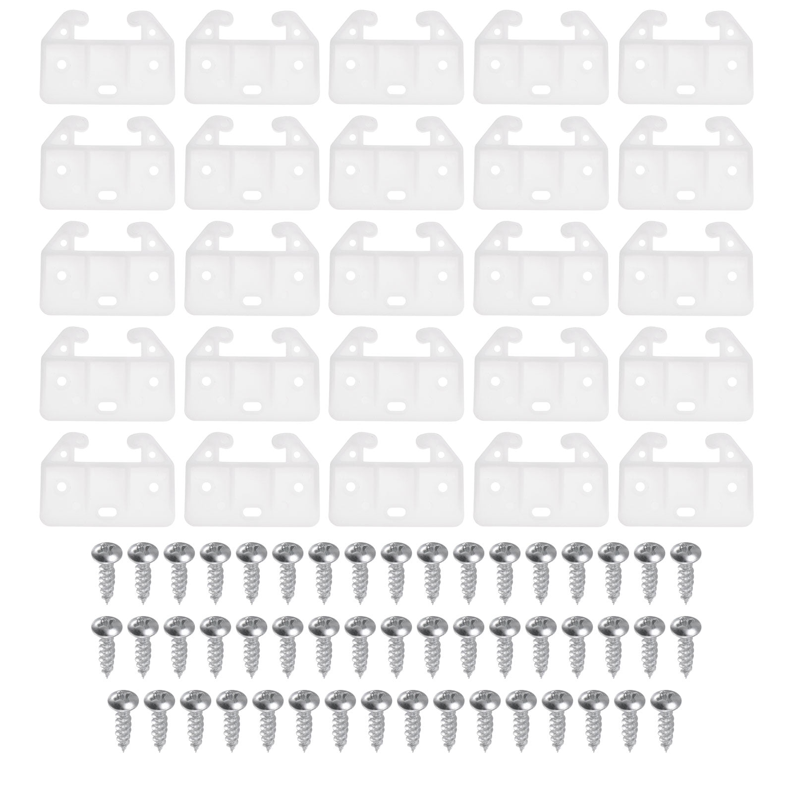 50pcs Plastic Drawer Track Guides Slides Replacement Furniture Parts ...