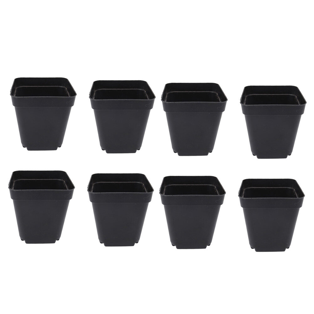 50pcs Plastic Square Flower Pot Mini Decorative Flower Pots Creative ...