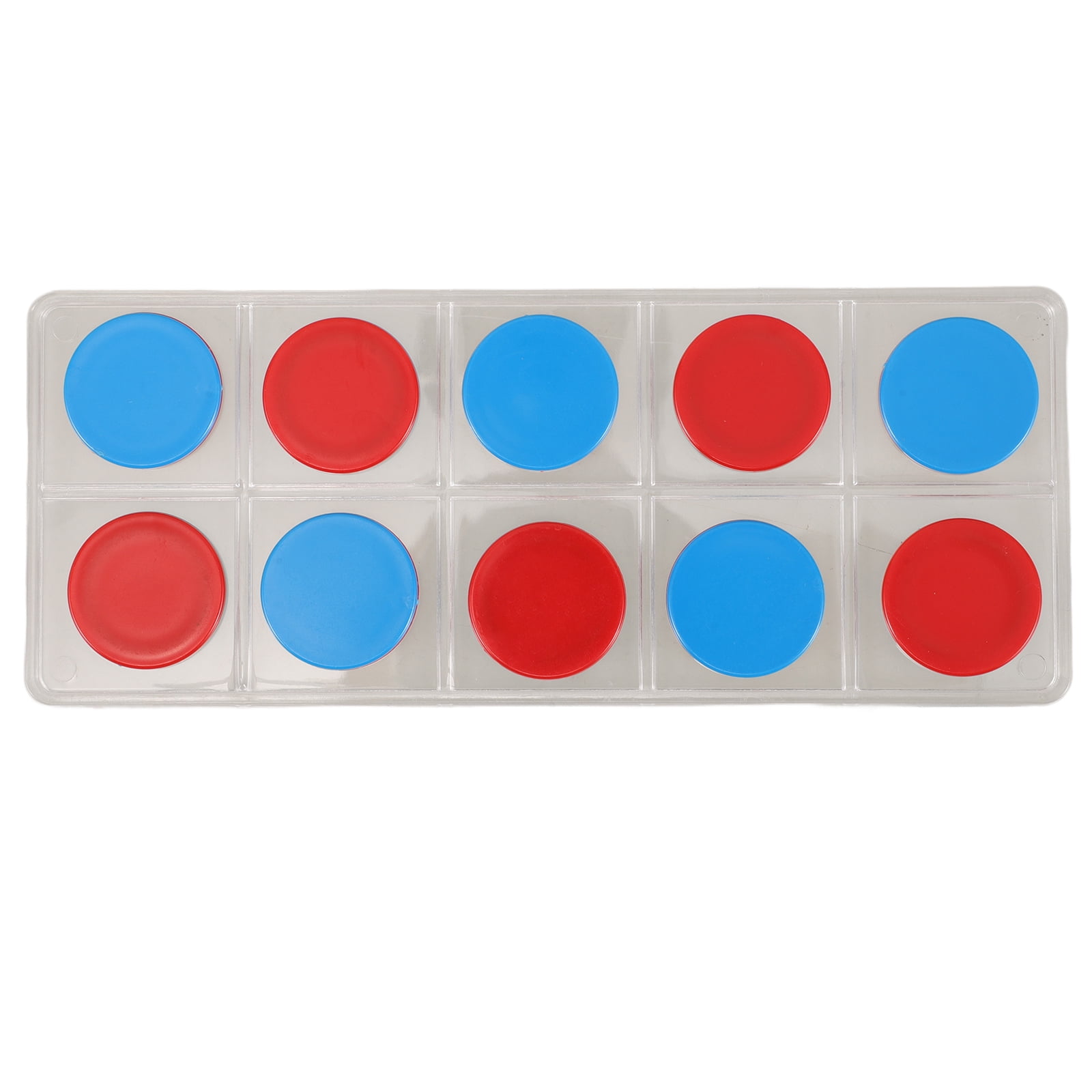 50pcs Plastic Ten Frame Math Chips Game Markers Tokens Round Math ...
