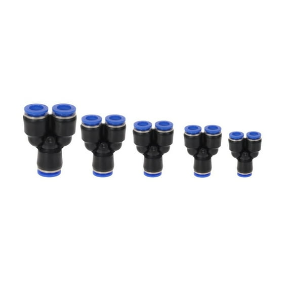 50pcs Pneumatic Fittings Connector4/ 6/8/10/12mm Trachea Connector Set ...