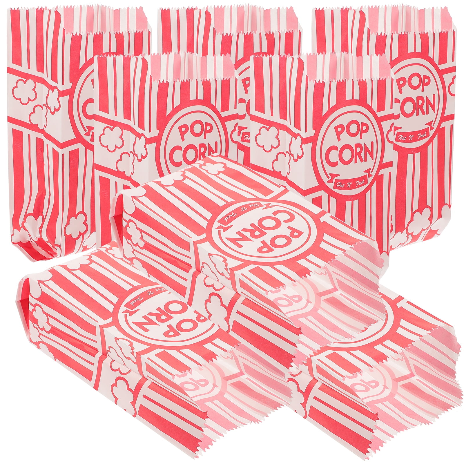 50pcs Popcorn Bags Popcorn Paper Bags Paper Popcorn Bags Grease Proof ...