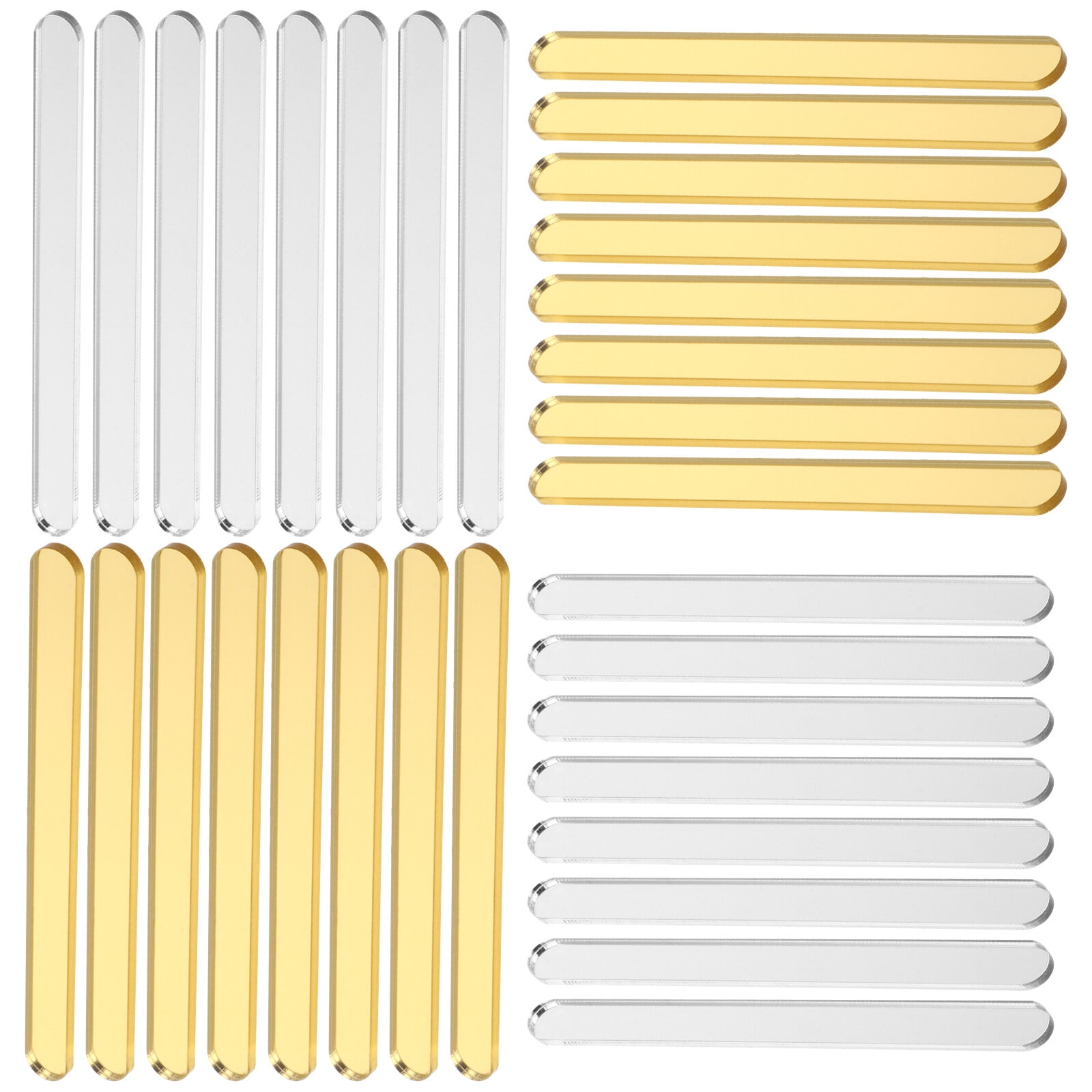 50pcs Popsicle Sticks Acrylic Craft Sticks Ice Cream DIY Sticks ...