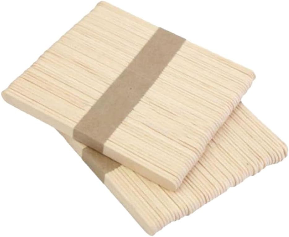 50pcs Popsicles DIY Sticks Wood Sticks Colored Craft Sticks Large ...