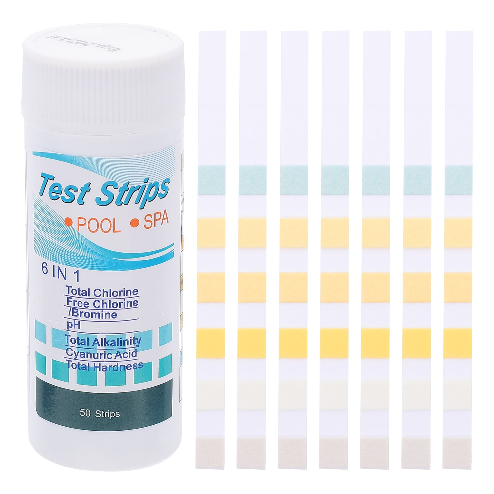 50pcs Portable Water Test Strips Swimming Pool Testers Water Quality ...