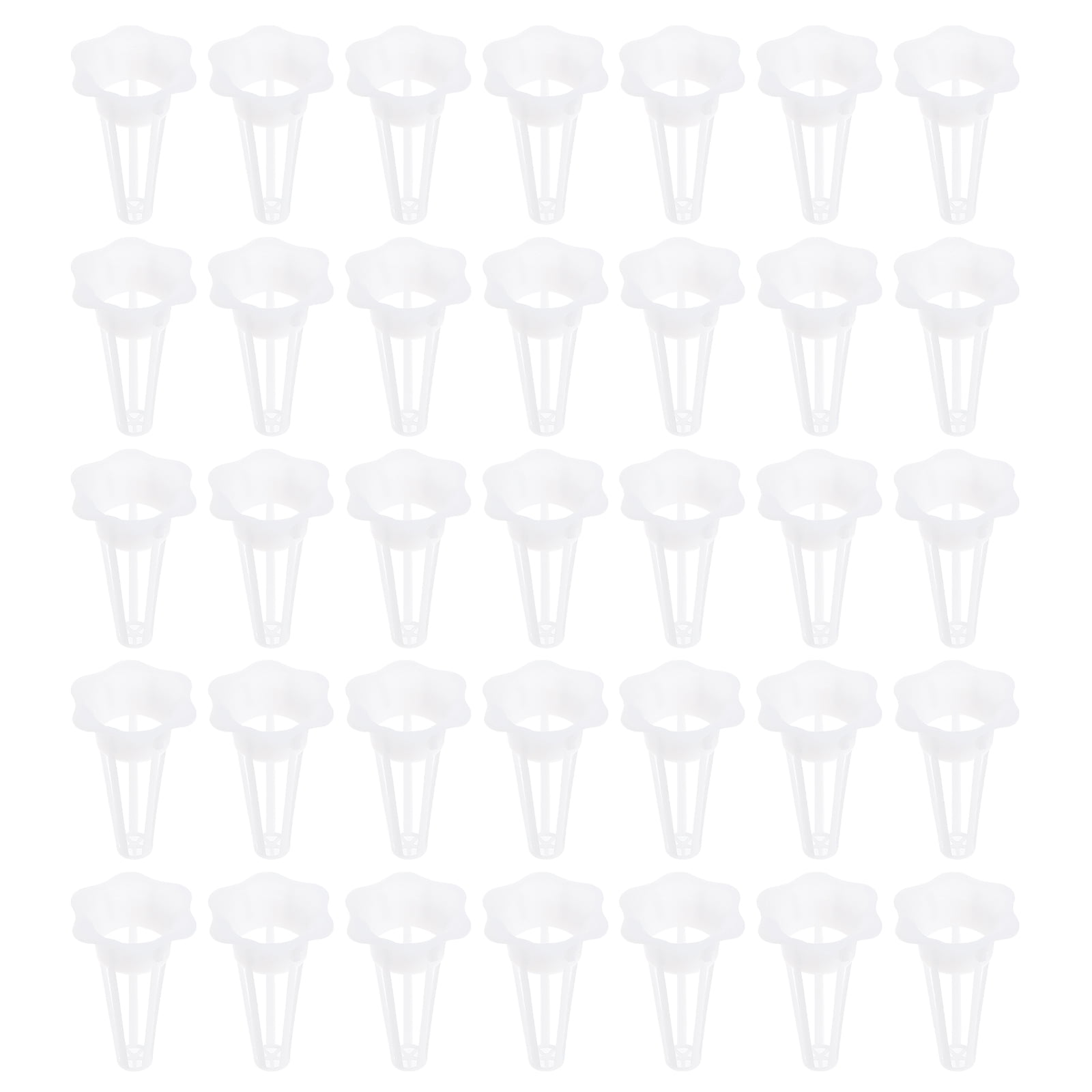 FUEENIRVA Plastic Planting Cups White 50Pcs for Hydroponic Cultivation ...
