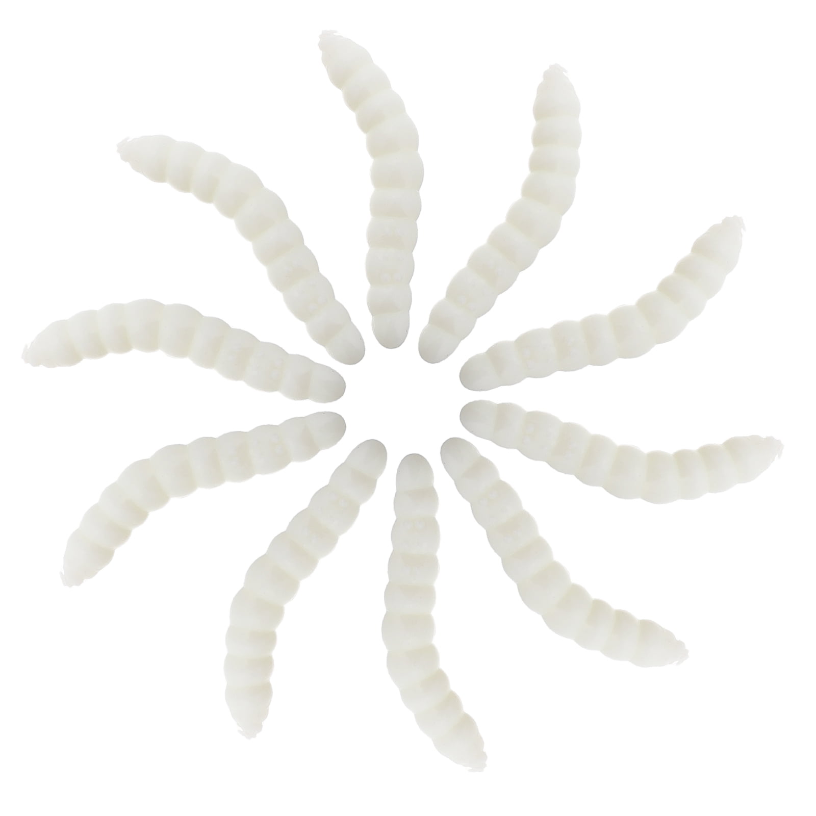 50pcs Prank Maggots For Halloween Party Favors Realistic Fake Worms ...