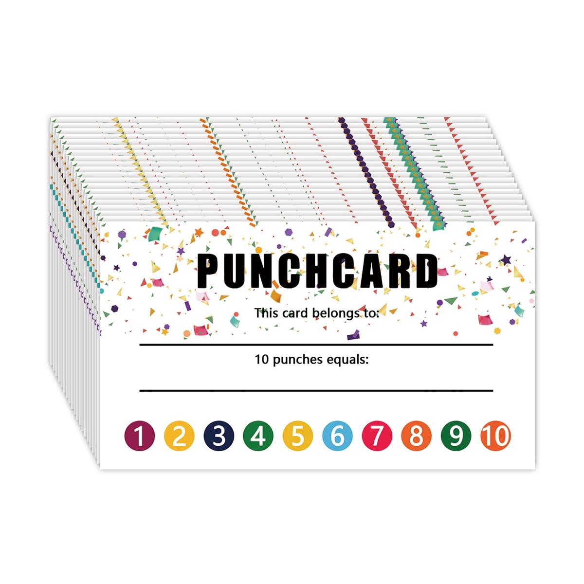 50pcs Punch Cards My Reward Cards, Classroom Student Home Behavior ...