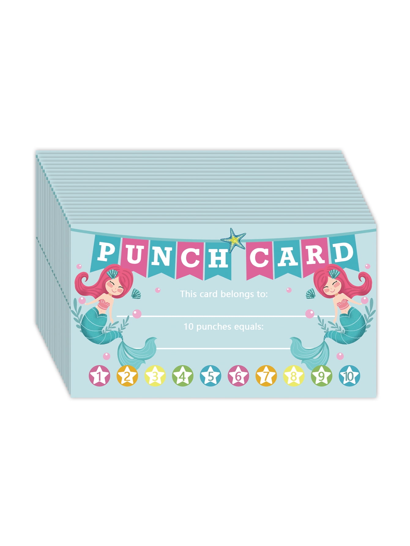 50pcs Punch Cards My Reward Cards, Classroom Student Home Behavior ...