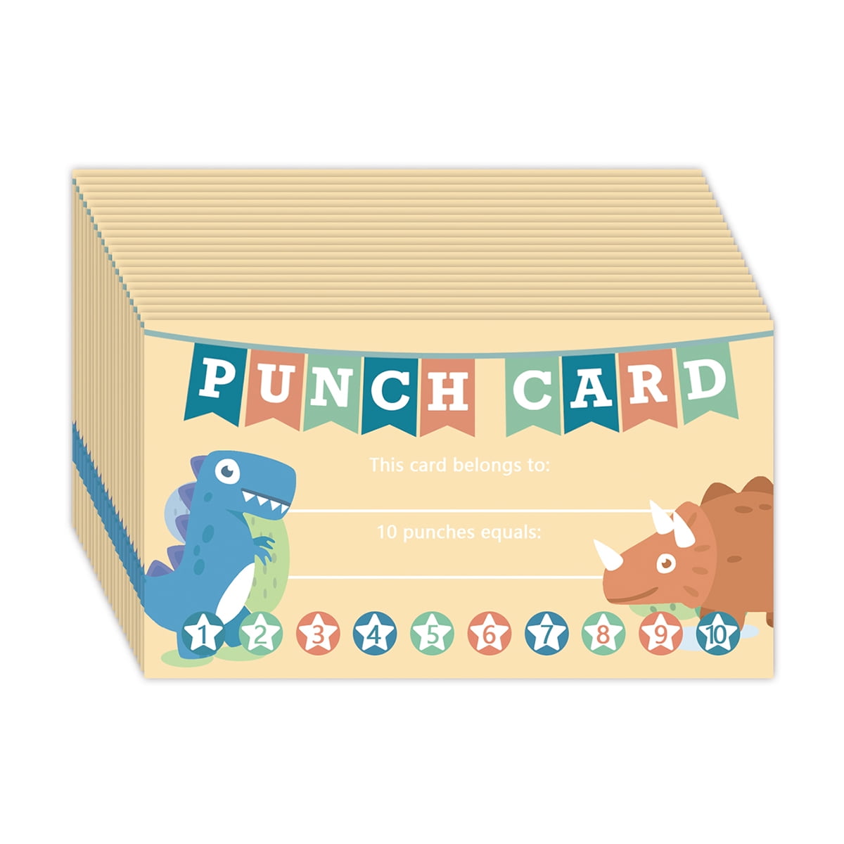 50pcs Punch Cards My Reward Cards, Classroom Student Home Behavior ...
