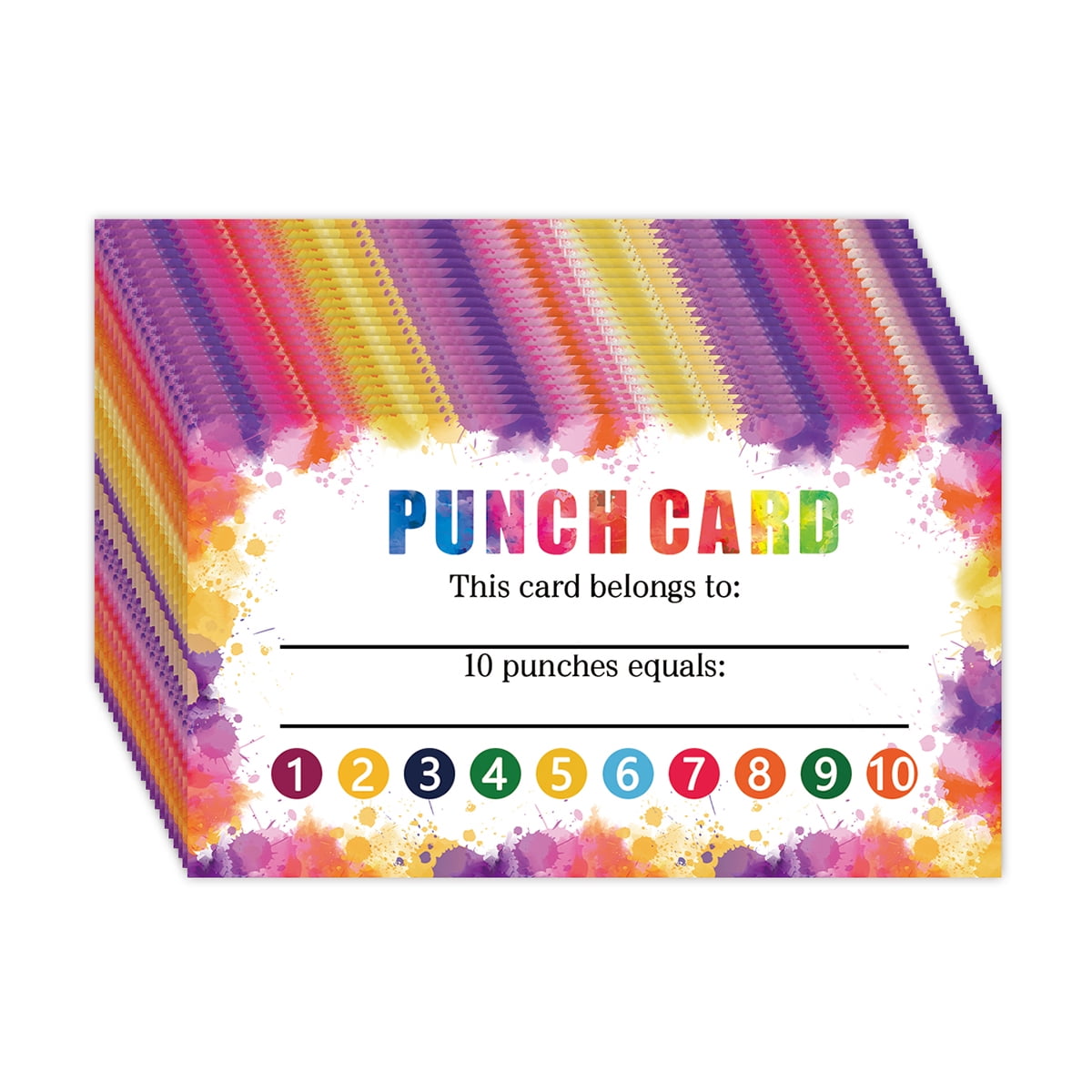 50pcs Punch Cards My Reward Cards, Classroom Student Home Behavior ...