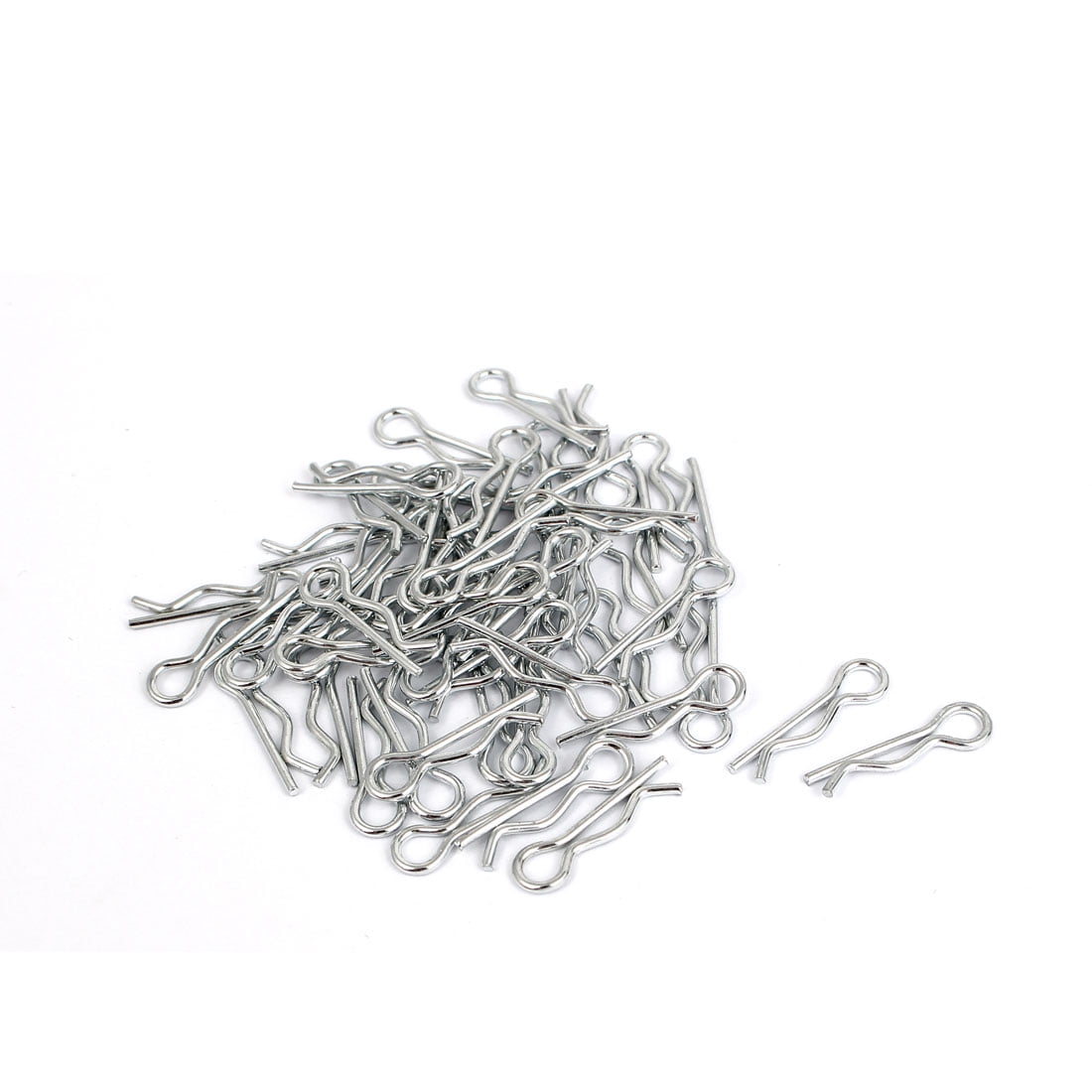 50pcs R Pin Mechanical Hitch Hair Tractor Clip Cotter Kits 1.2mm x 20mm ...