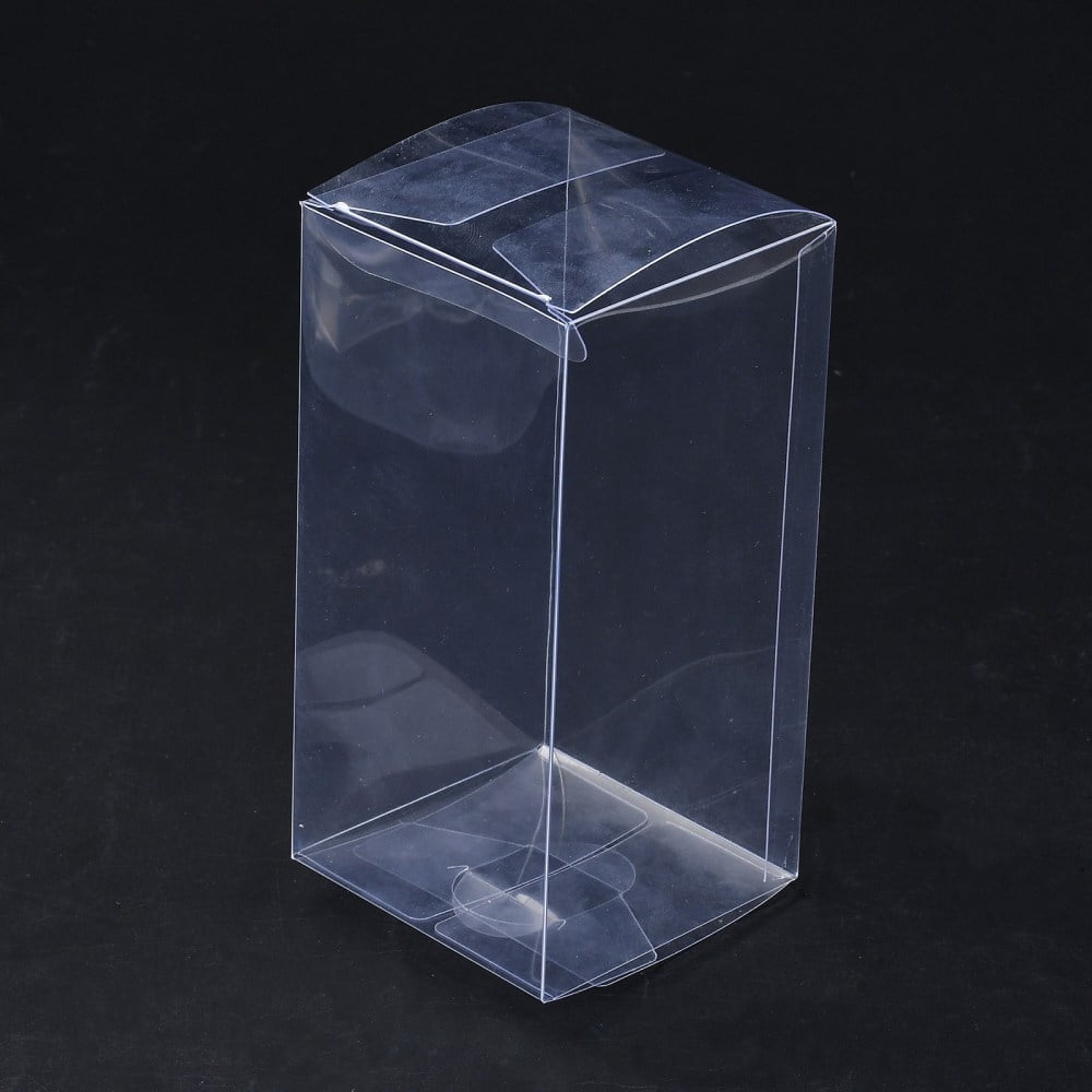 50pcs Rectangle Transparent Plastic PVC box Gift Packaging Waterproof ...