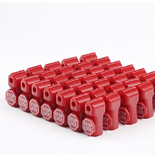 50pcs Red Retail Shop Security Display Hook Anti Sweep Theft Stop Lock ...