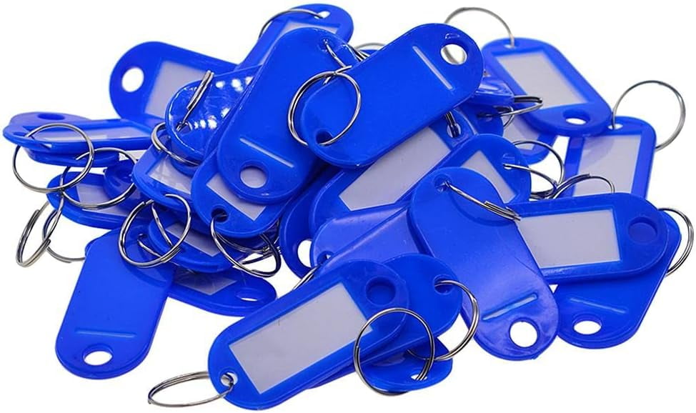 50pcs Removable Waterproof Pieces Key Label, Royal Blue - Walmart.com