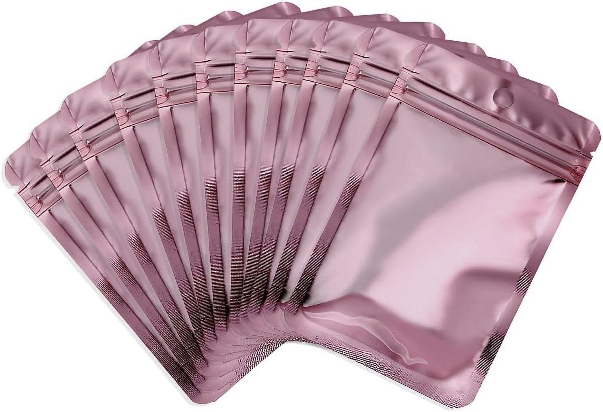 50pcs Resealable Sample Bags, Small Ziplock Mylar Bags with Hanging ...