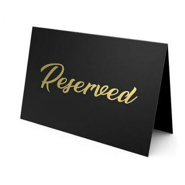50pcs Reserved Table Signs for Wedding Party Double Sided Reserved ...