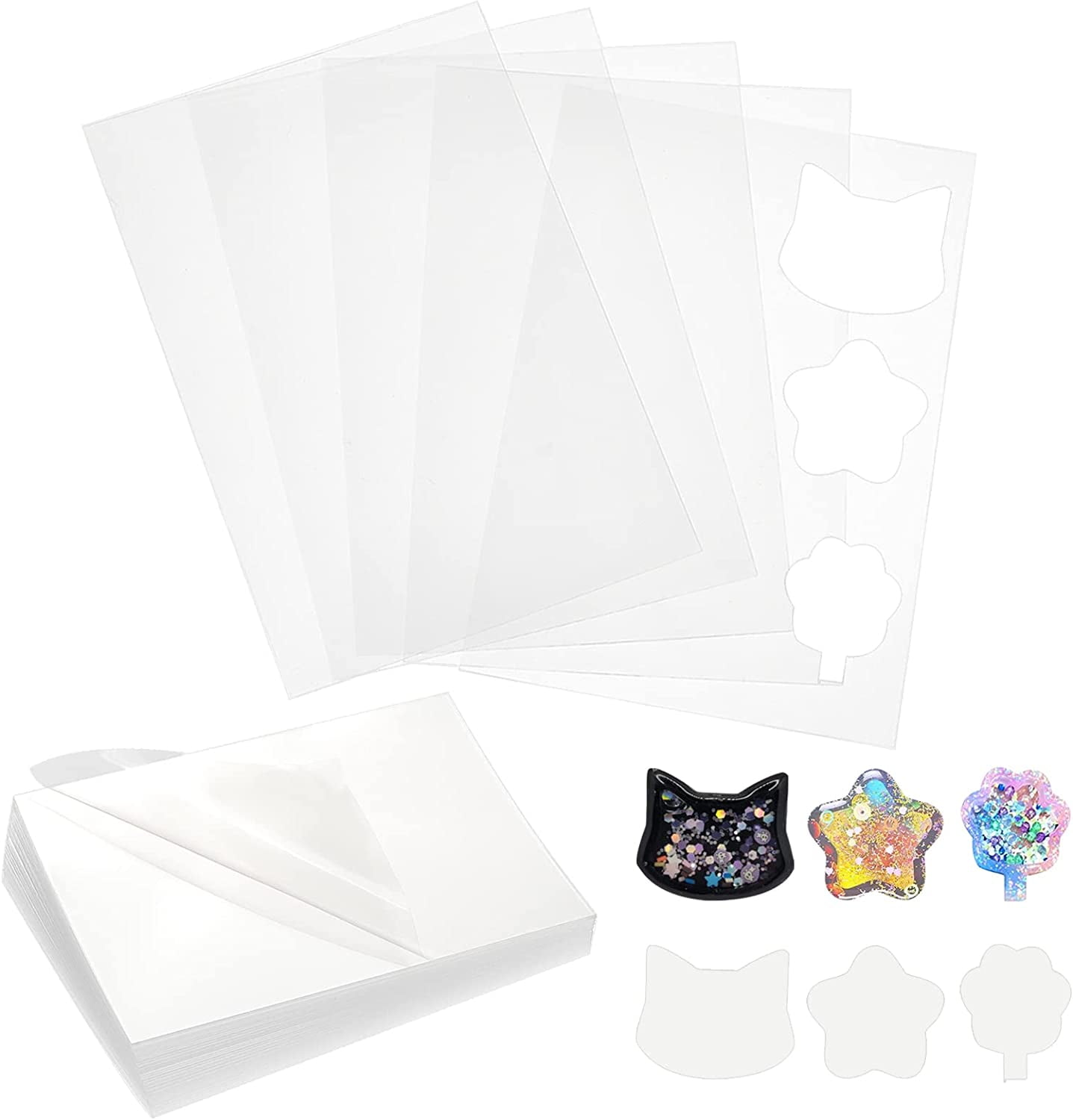 50pcs Resin Shaker Films 5x3.5 inch Plastic Sealing Protective Films ...