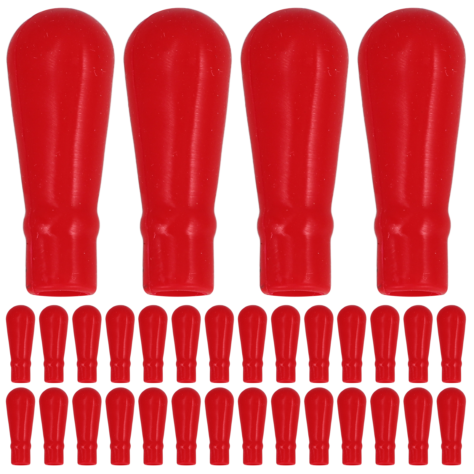 50pcs Reusable Red Silicone Pipette Caps for Glass Droppers Leakproof ...