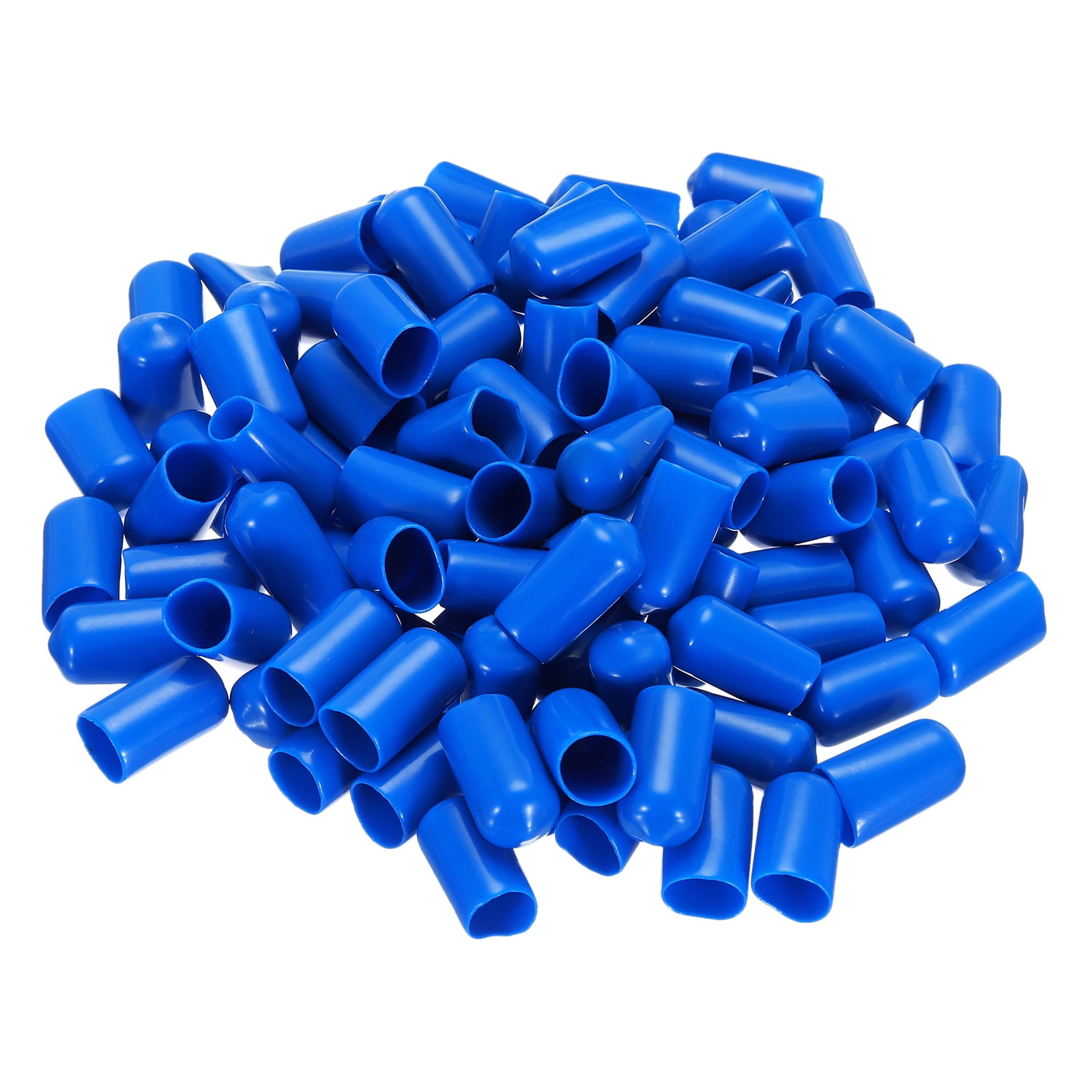 Uxcell Screw Thread Protectors End Caps Vinyl 50 Pcs 11mm Blue ...