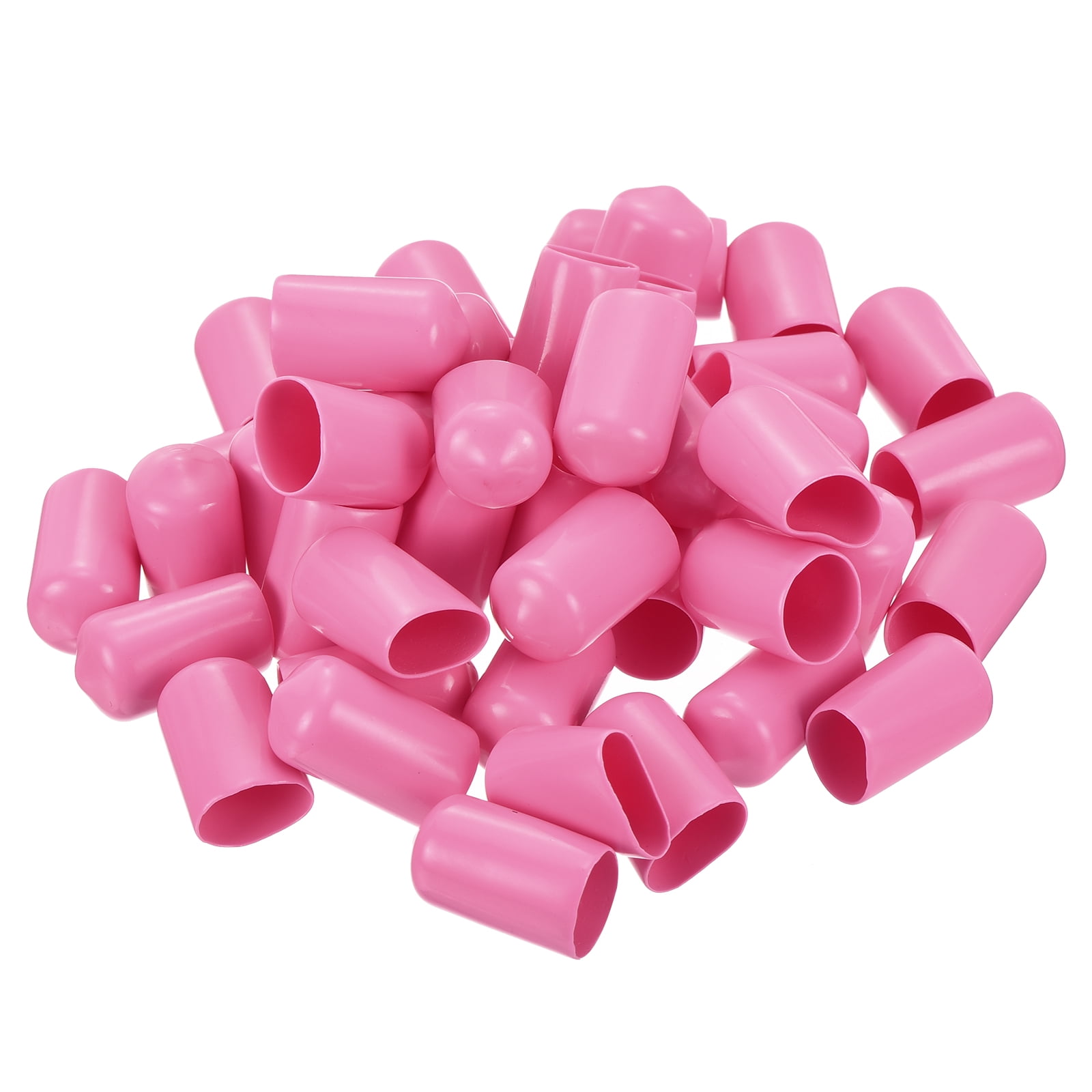 Uxcell Screw Thread Protectors End Caps Vinyl 50 Pcs 12mm Pink ...