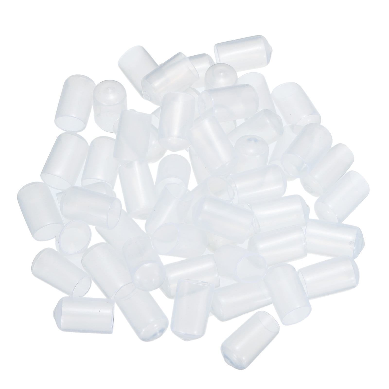 50pcs Rubber End Caps 12mm(1/2") Vinyl PVC Round Tube Bolt Cap Cover ...
