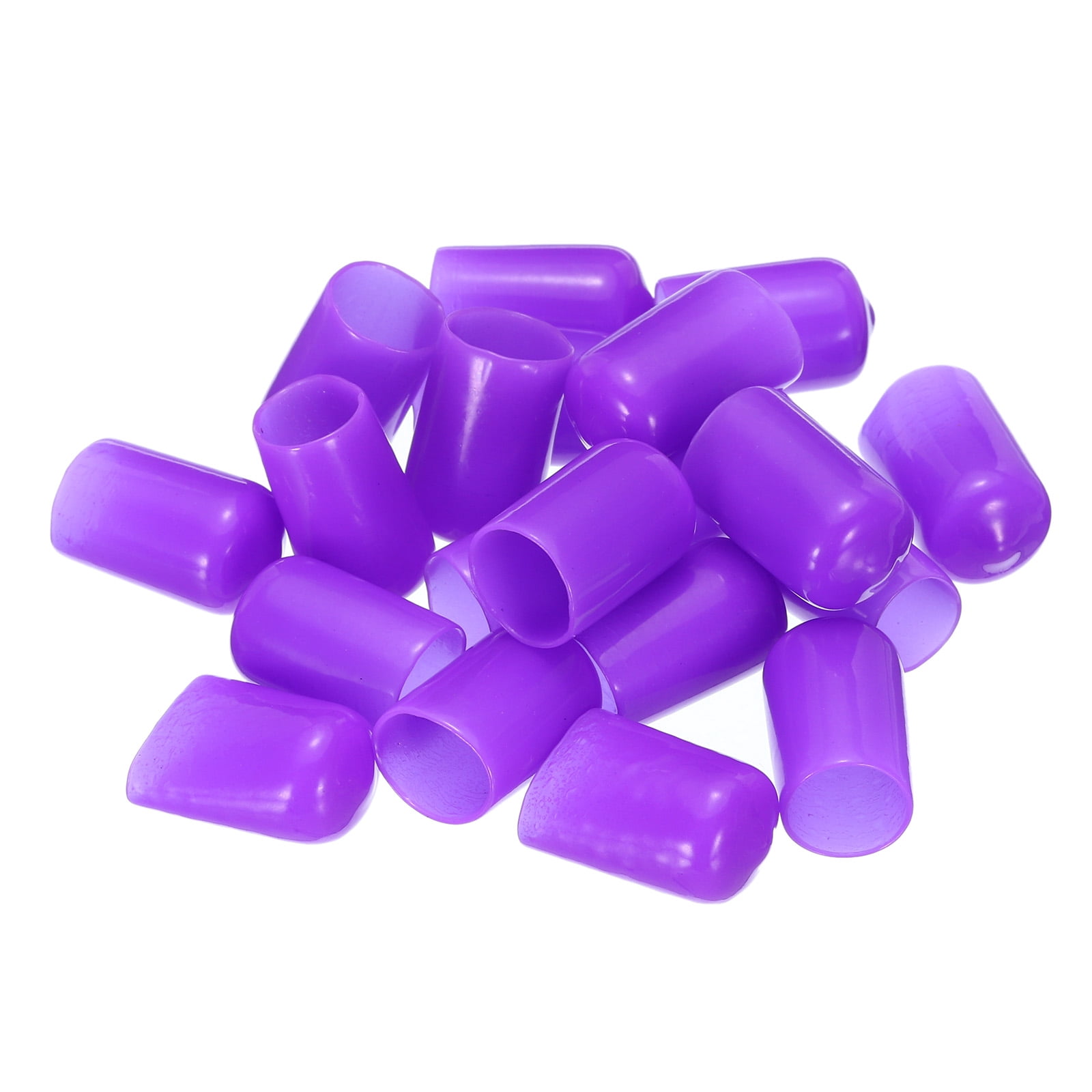 Uxcell Screw Thread Protectors End Caps Vinyl 50 Pcs 12mm Purple ...