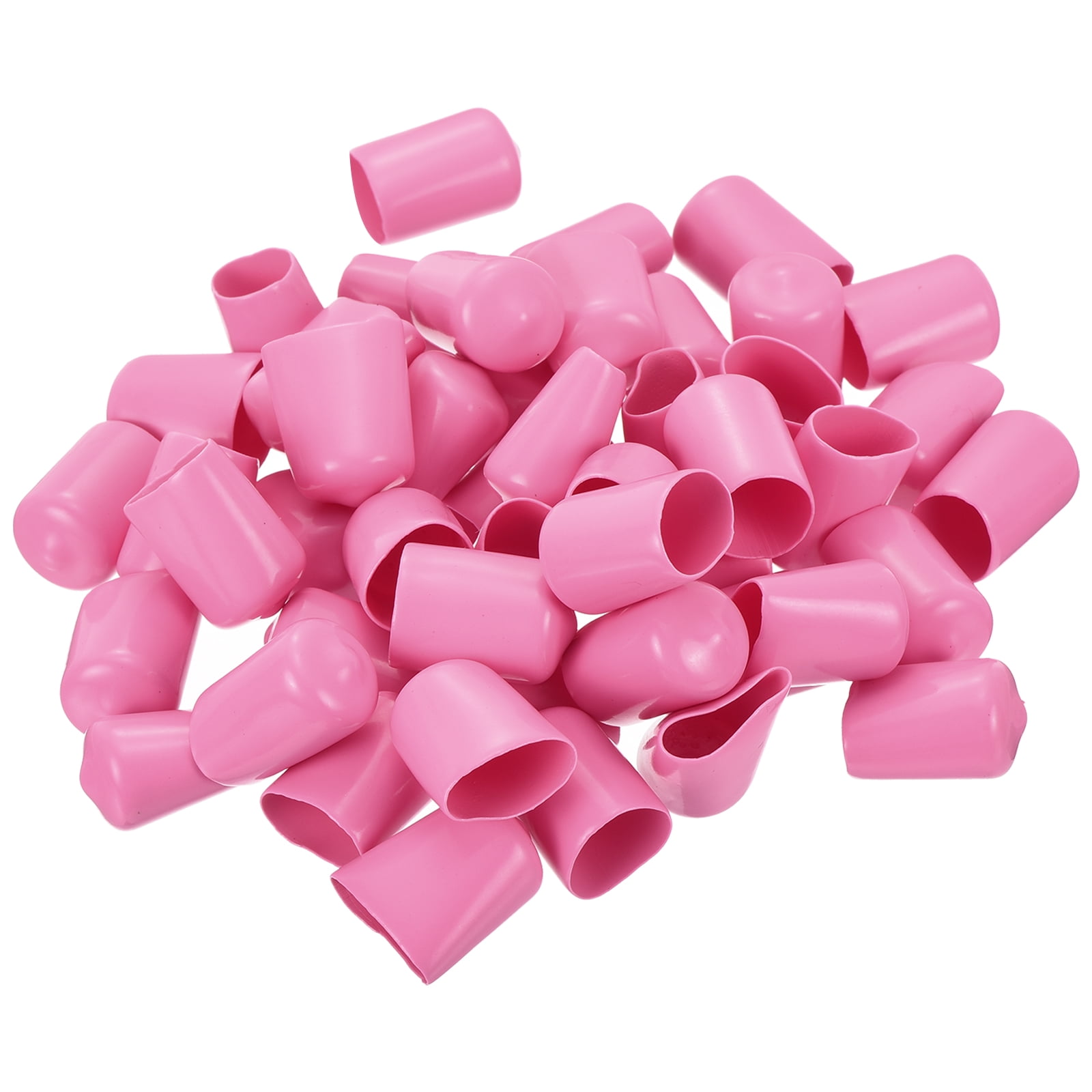 Uxcell Screw Thread Protectors End Caps Vinyl 50 Pcs 14mm Pink ...
