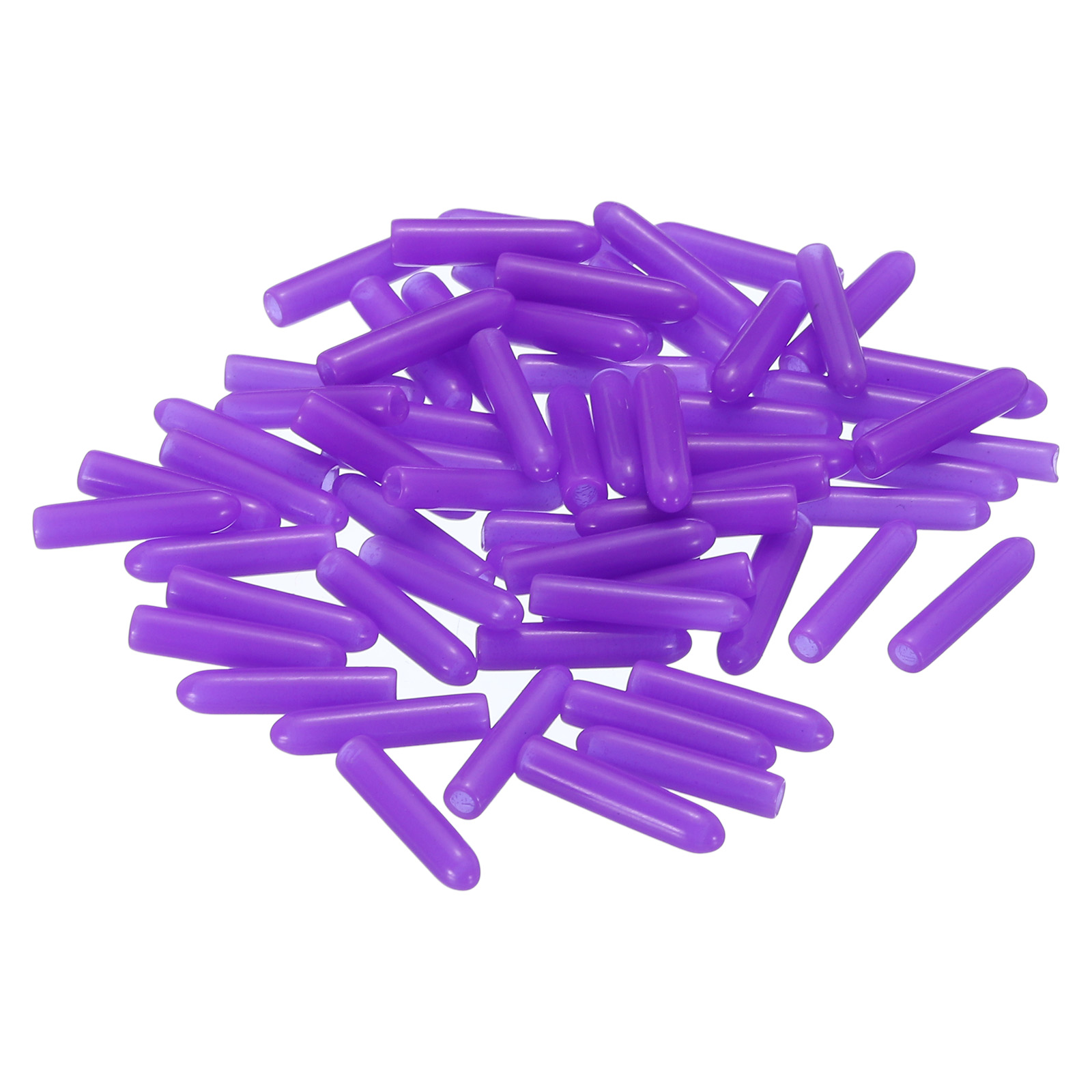 50pcs Rubber End Caps 2mm ID Vinyl Round Tube Bolt Cap Cover Screw ...