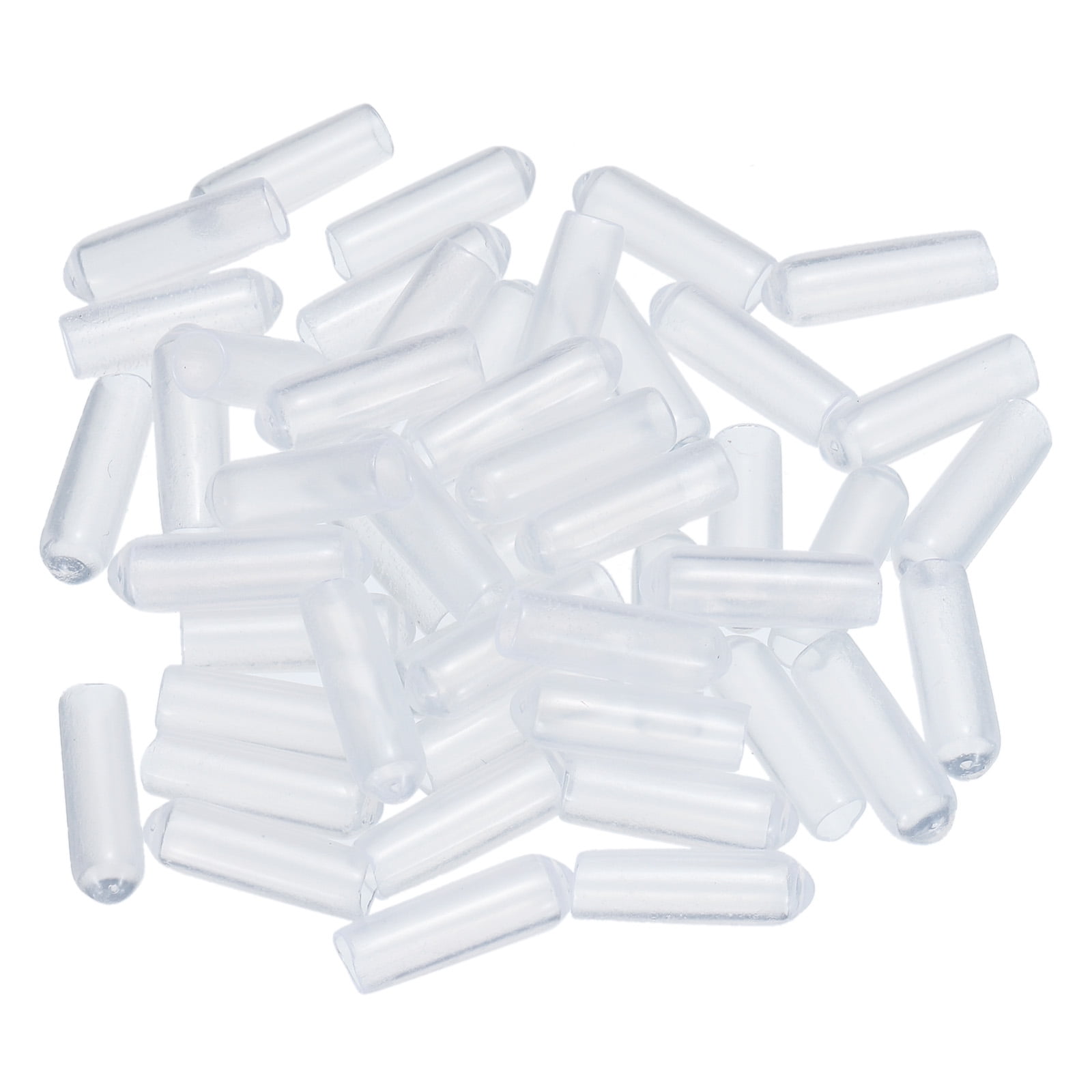 50pcs Rubber End Caps 4mm Vinyl PVC Round Tube Bolt Cap Cover Screw ...