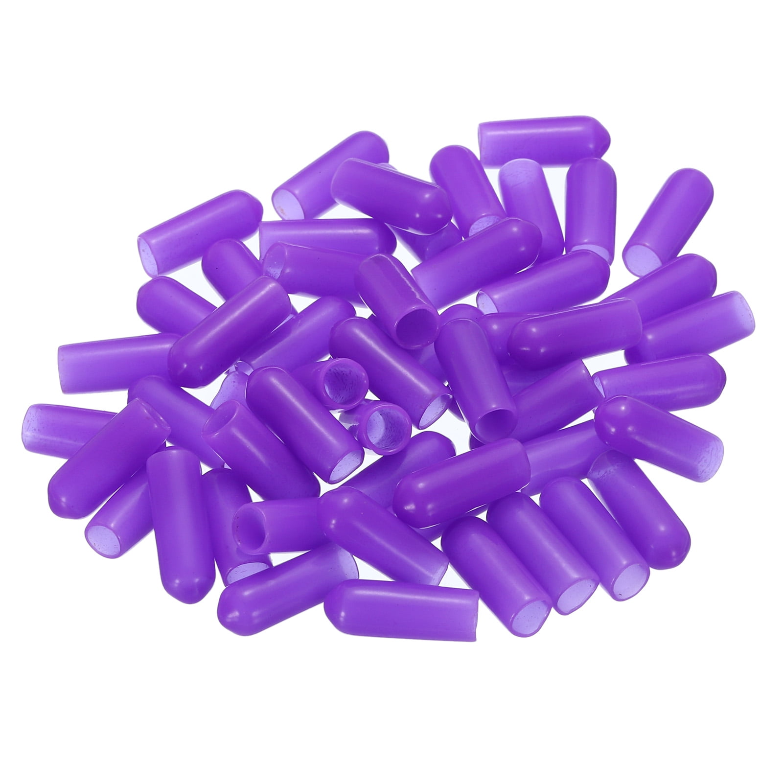 50pcs Rubber End Caps 5mm ID Vinyl Round Tube Bolt Cap Cover Screw ...