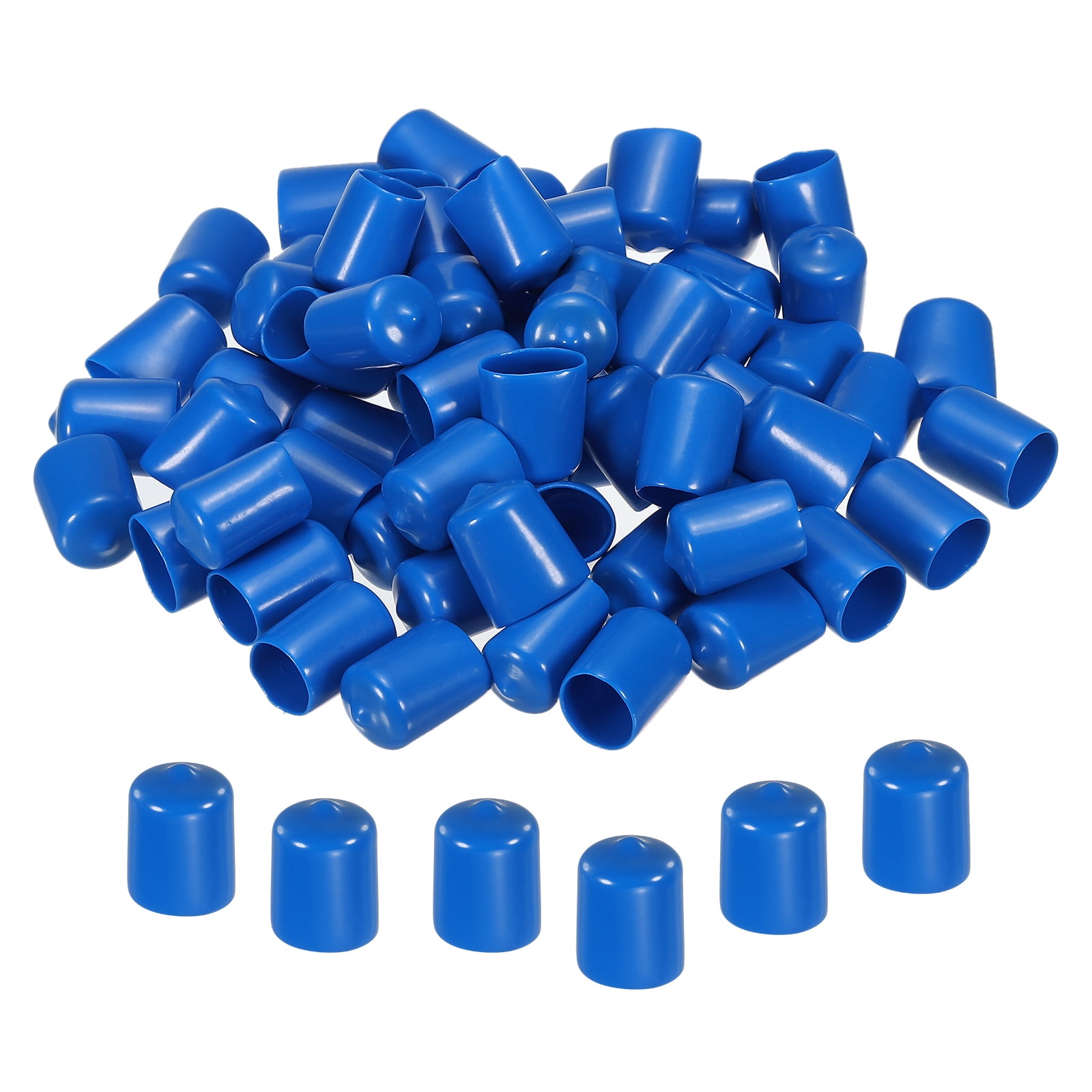 Uxcell Rubber End Caps Cover Vinyl Screw Thread Protector Round PVC ...