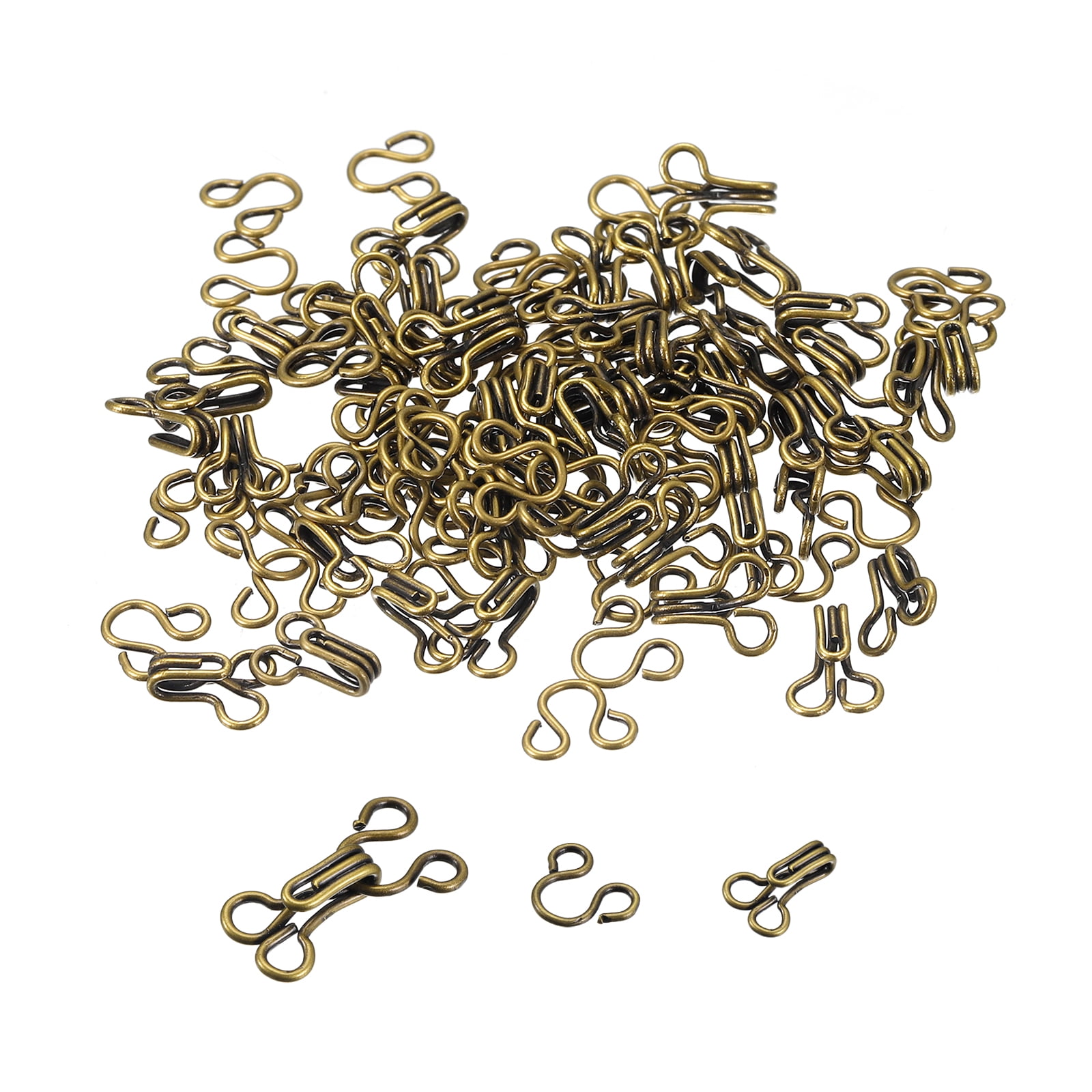 50pcs Sewing Hook and Eye Closure for Clothing Bra Jacket Hooks ...