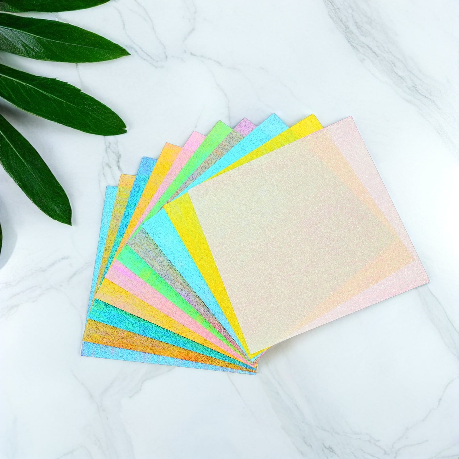 50pcs Shiny Origami Paper Square Folding Paper Pack for Stars Airplanes ...